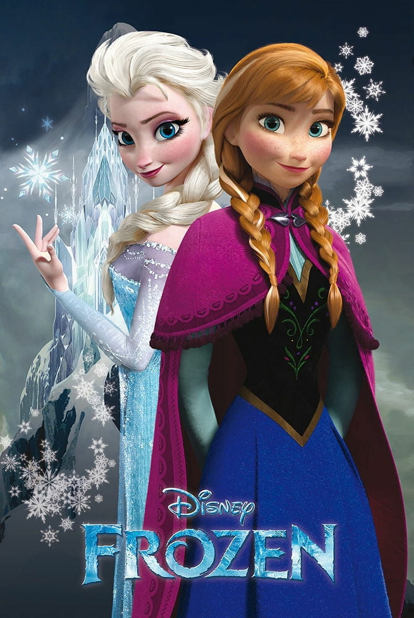 POSTER FROZEN - ANNA & ELSA AT NIGHT POSTER - DISNEY 84808-24x36 ...