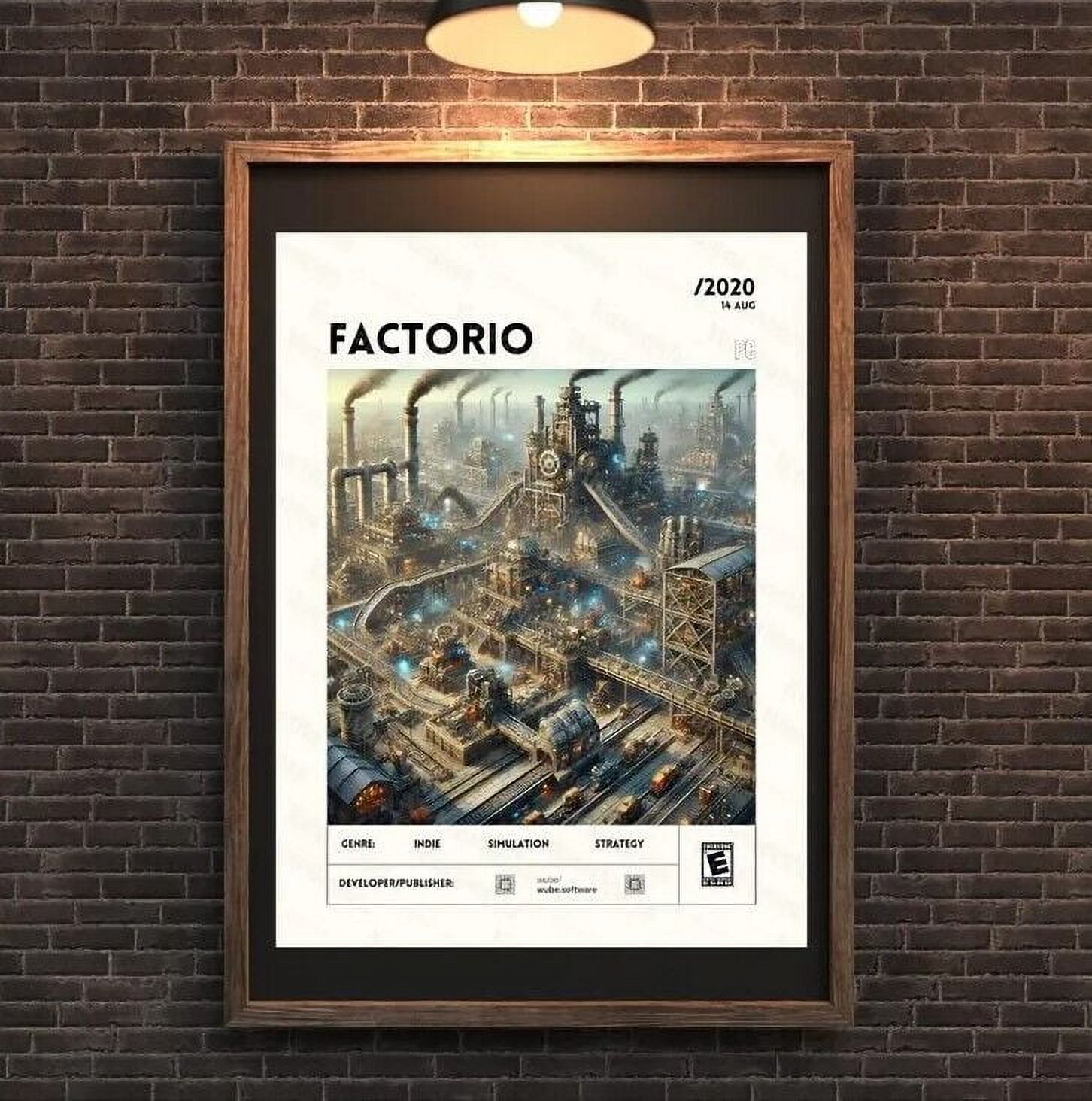 POSTER Factorio: Poster, Wall Art, Video Game Print, High Resolution ...