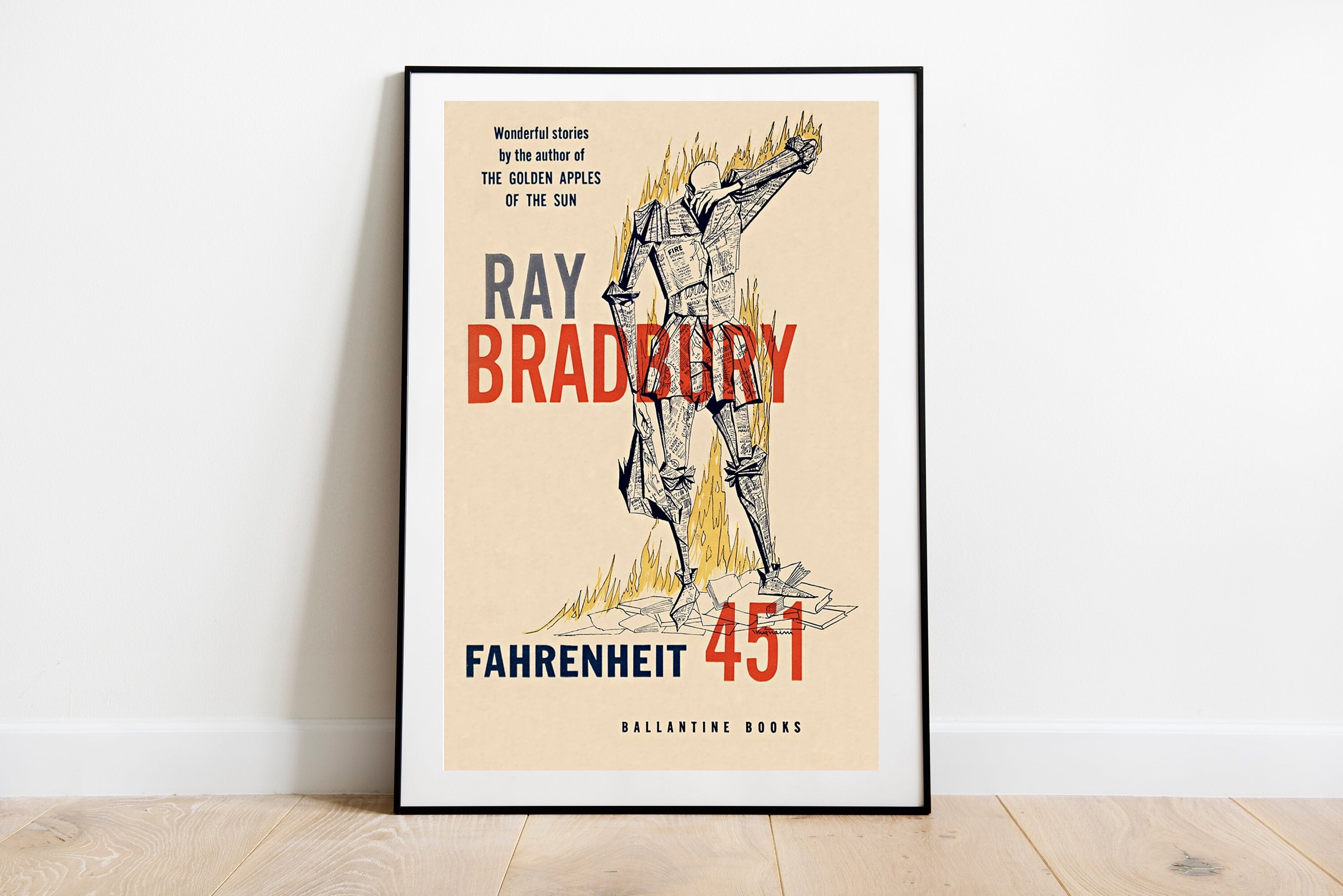 POSTER Fahrenheit 451 by Ray Bradbury | Wall Art, Book Lover, Reader ...