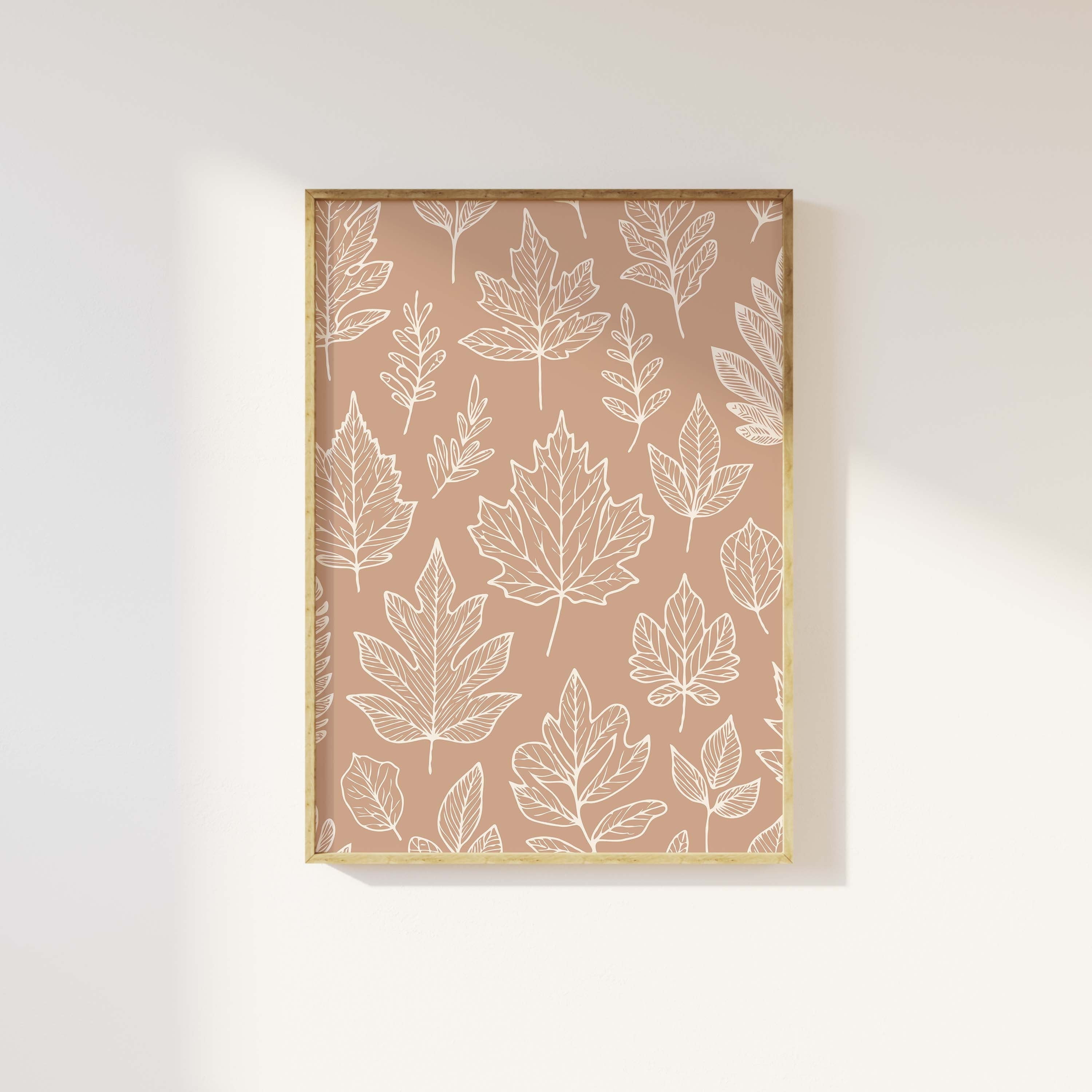 POSTER Fall Leaves Print, Art , Thanksgiving Wall Art, Friendsgiving ...