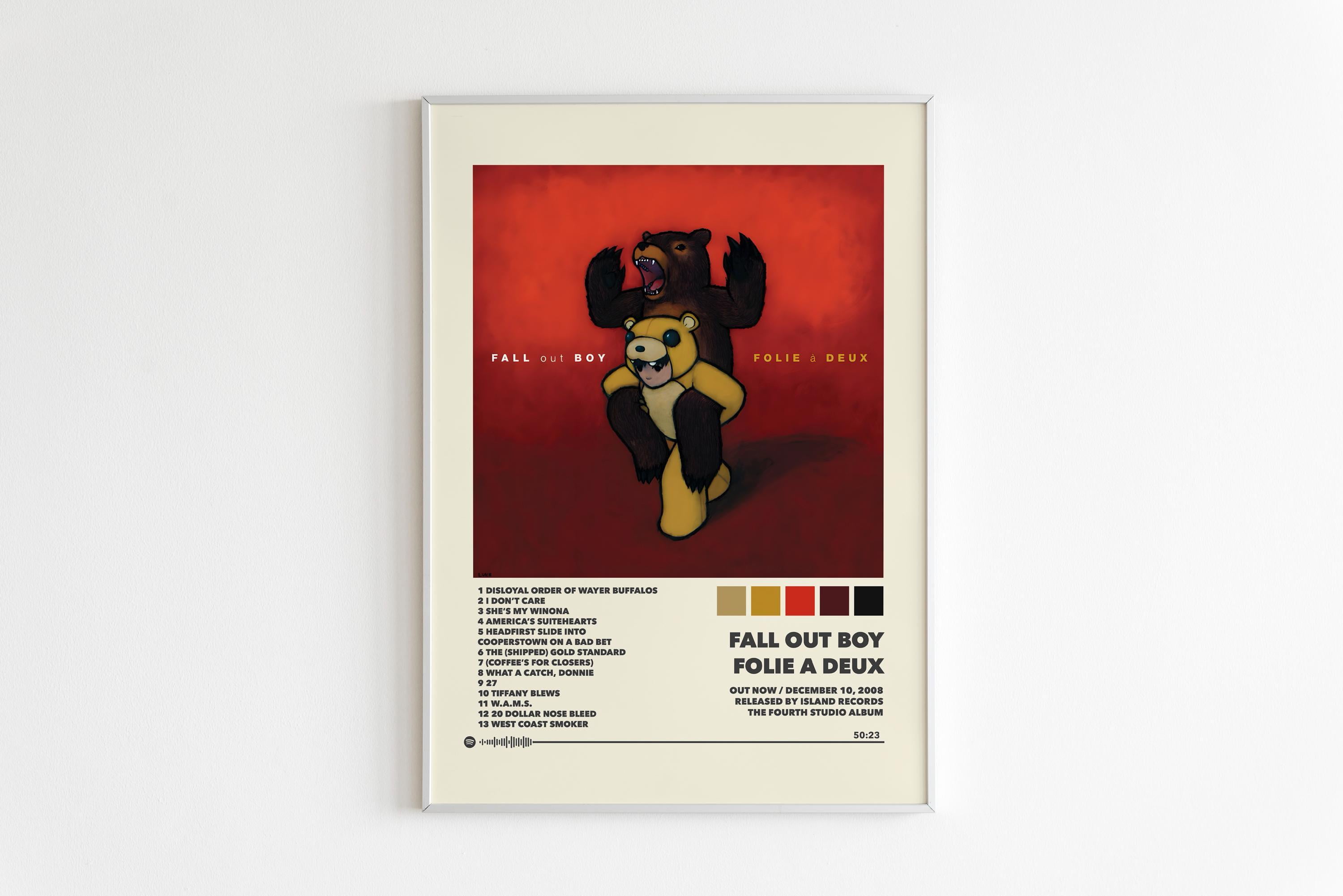 POSTER Fall Out Boy Posters, Folie a Deux Poster, Fall Out Boy, Album ...