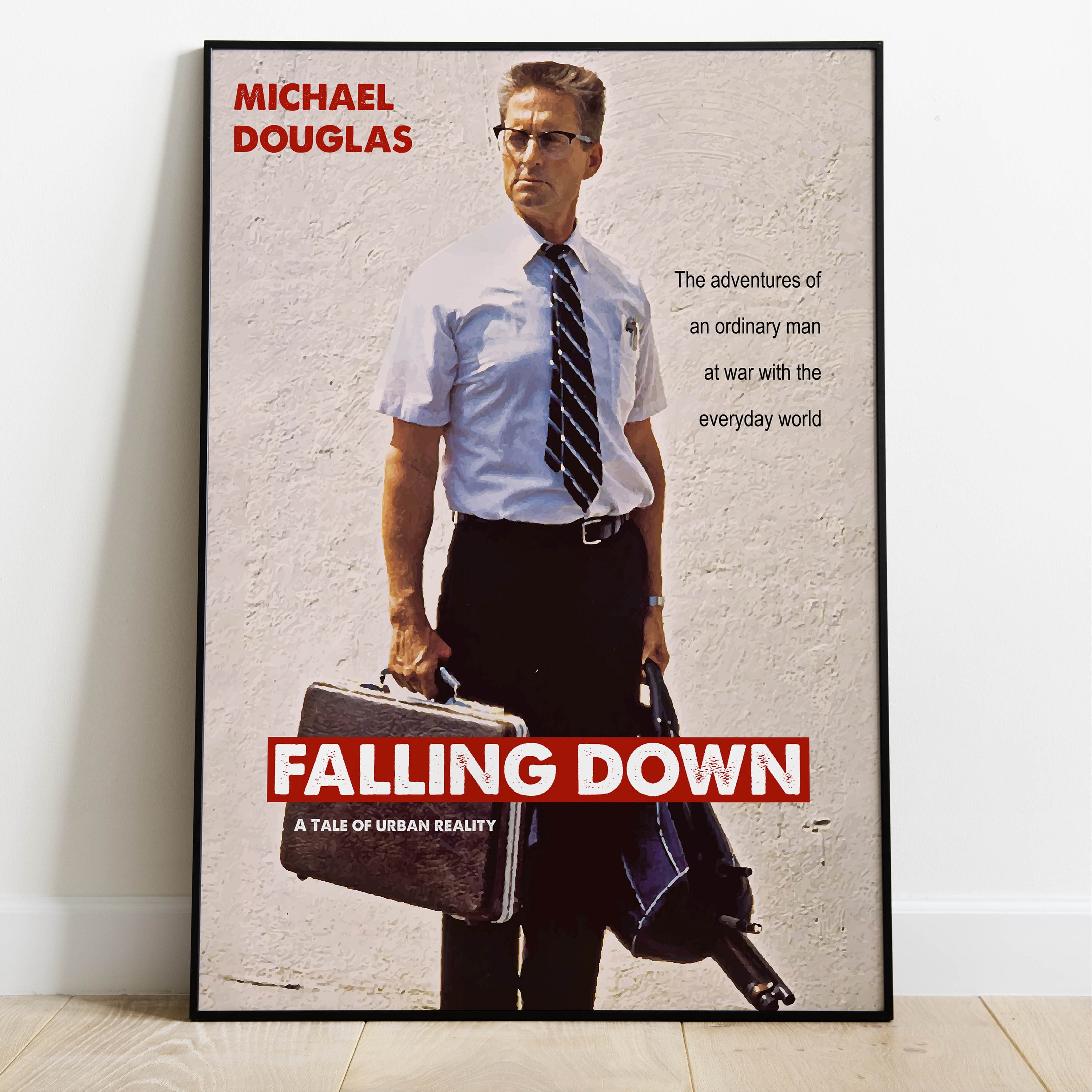Poster Falling Down Movie Poster 1993 | Michael Douglas Inspired Vector ...
