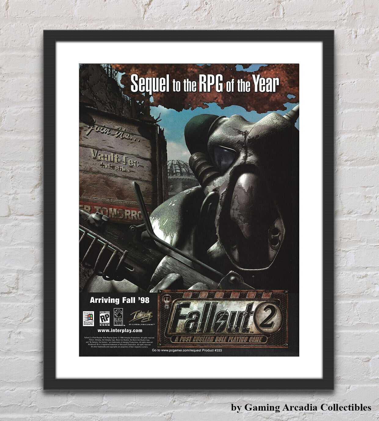 POSTER Fallout 2 PC Poster-12x18-UNFRAMED - Walmart.com