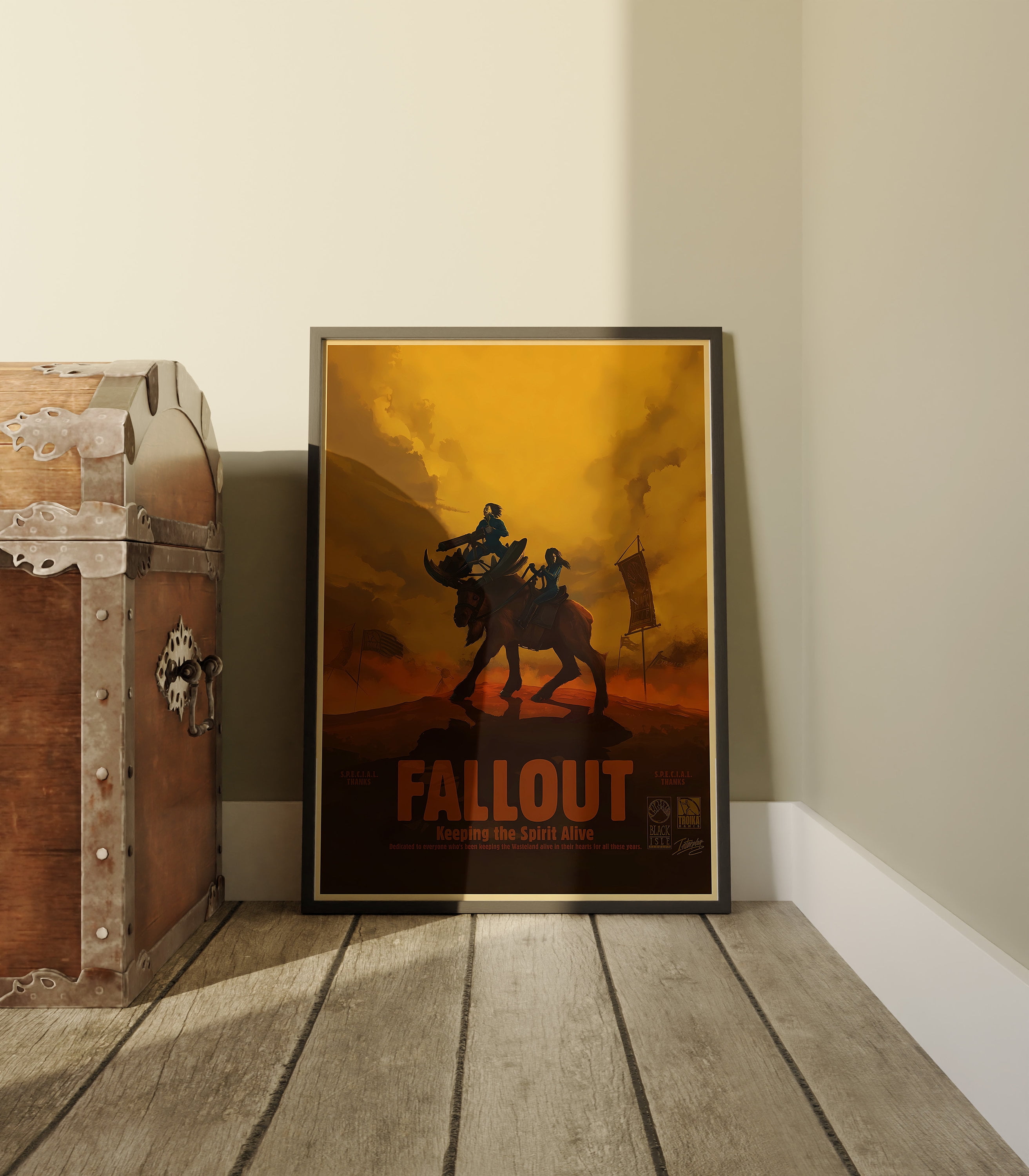 POSTER Fallout 4 Game Poster, Sci-Fi Wall Art, Kraft Paper Print ...