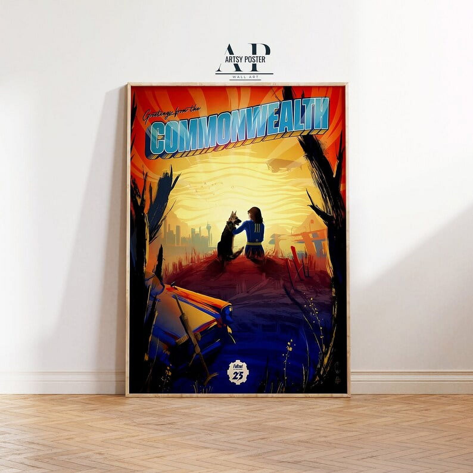 POSTER Fallout 4 Video Game Poster, Wasteland Explorer Wall Art, Fine ...