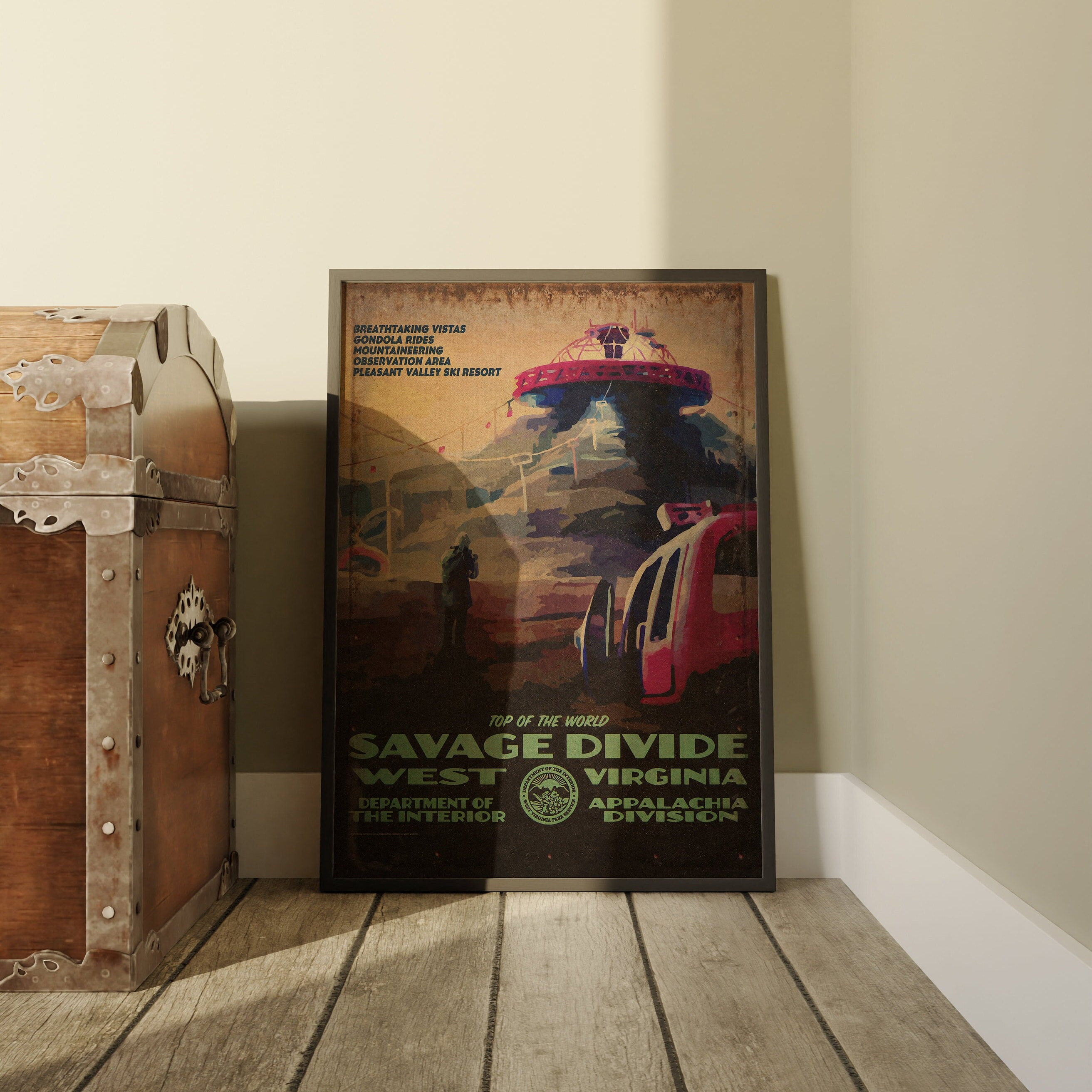 POSTER Fallout 76 Poster - Post Apocalyptic World Art Print on Kraft ...