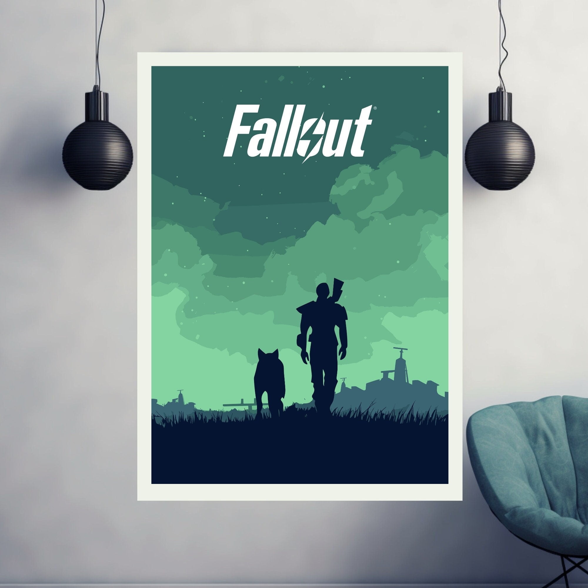 POSTER Fallout Poster, Gaming Room Poster, Minimalist, Gaming Poster ...