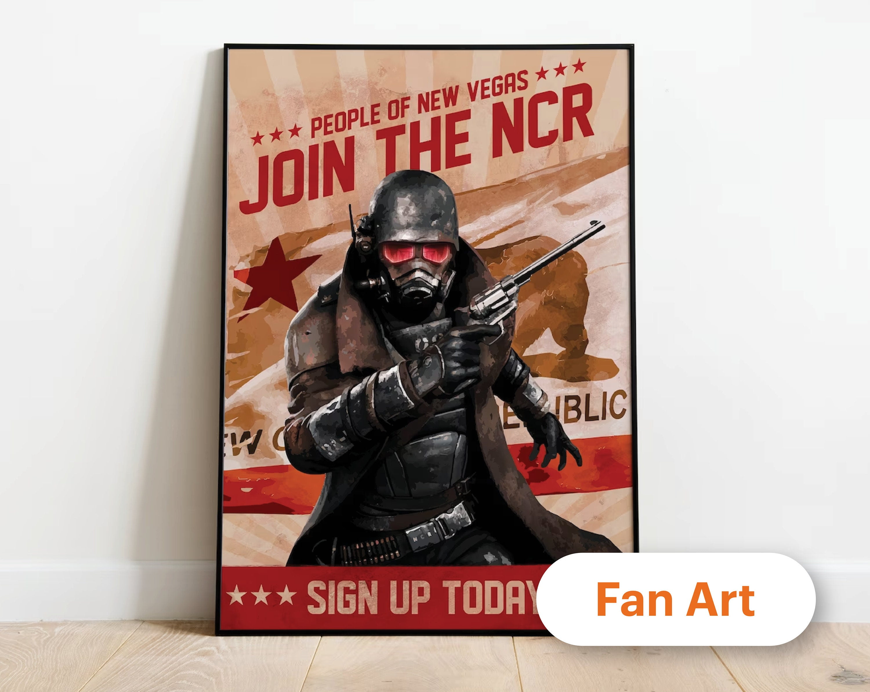 POSTER Fallout Poster | Join the NCR Fallout New Vegas Ranger Inspired ...