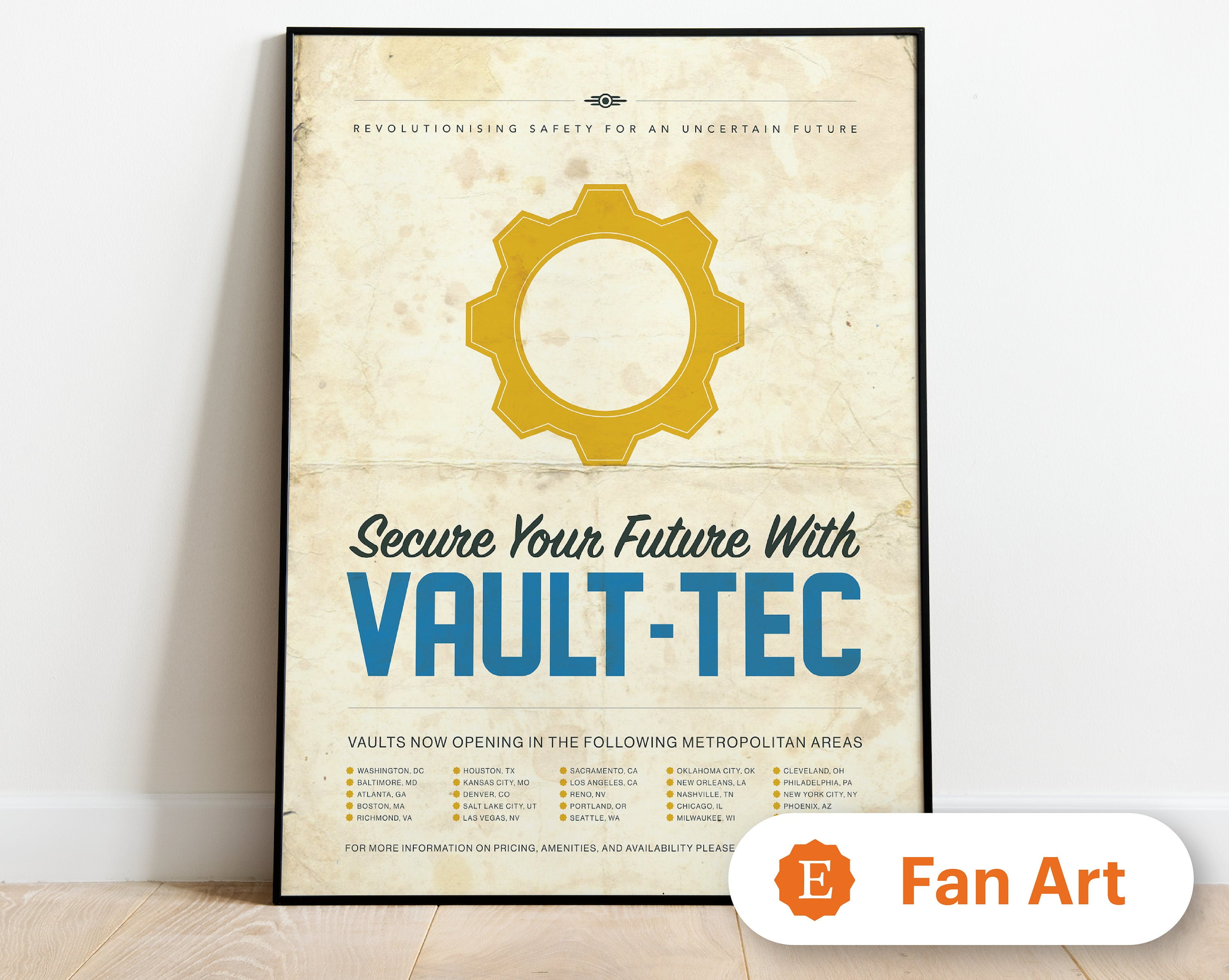 POSTER Fallout Poster | Vault-tec Fallout Inspired poster | Fallout New ...