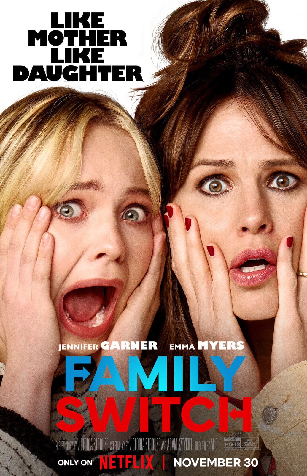 POSTER Family Switch Film By McG 2023 Cast Movie Poster-24x36-UNFRAMED ...