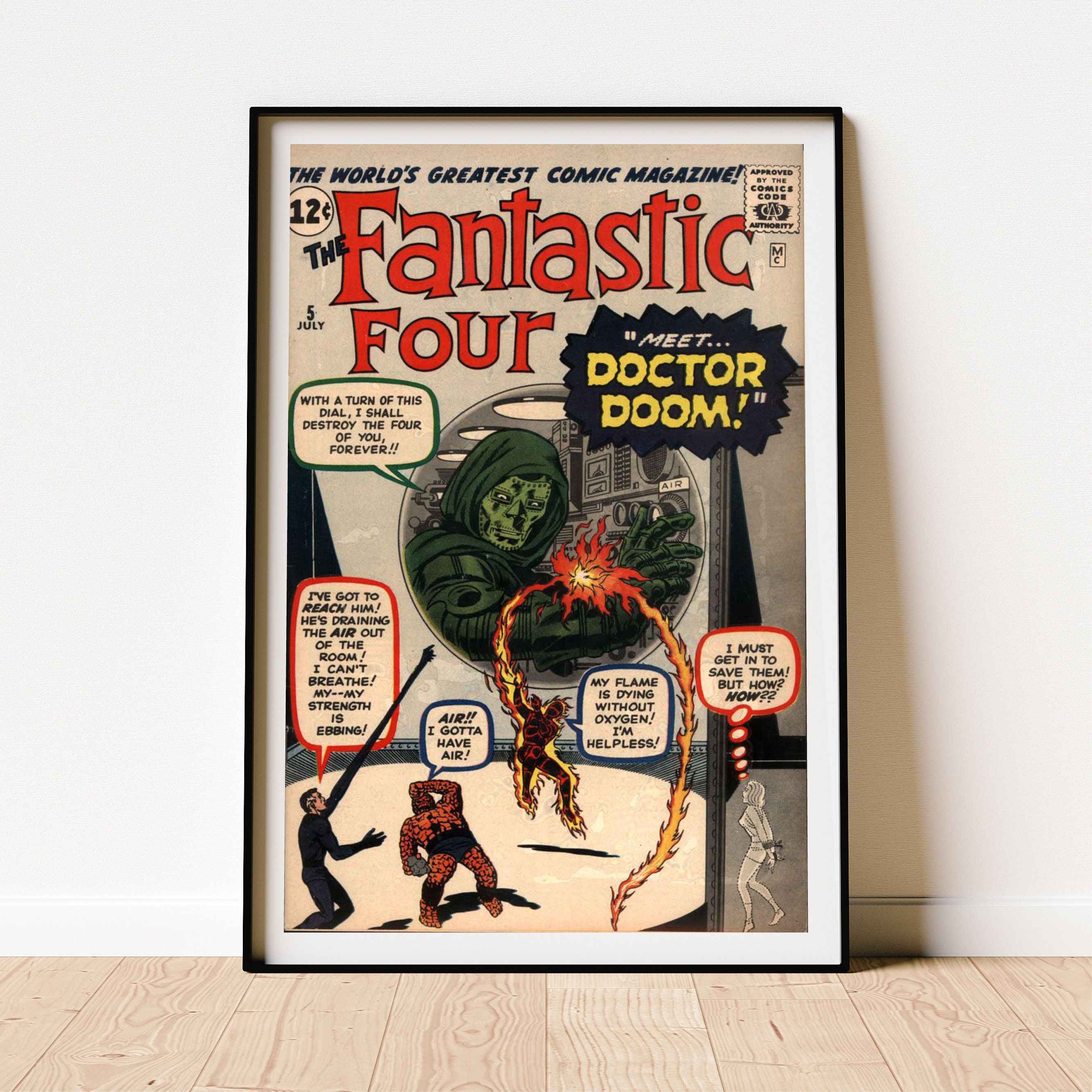 POSTER Fantastic Four #5 Comic Book Cover Poster Print-UNFRAMED ...