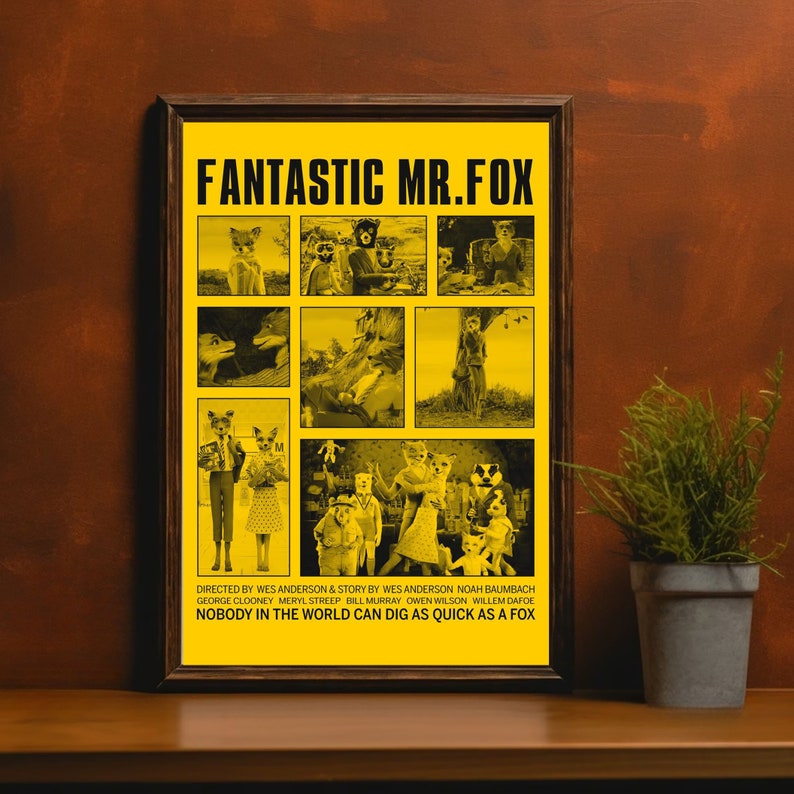 POSTER Fantastic Mr Fox Poster, Wes Anderson Poster, Fantastic Mr Fox ...