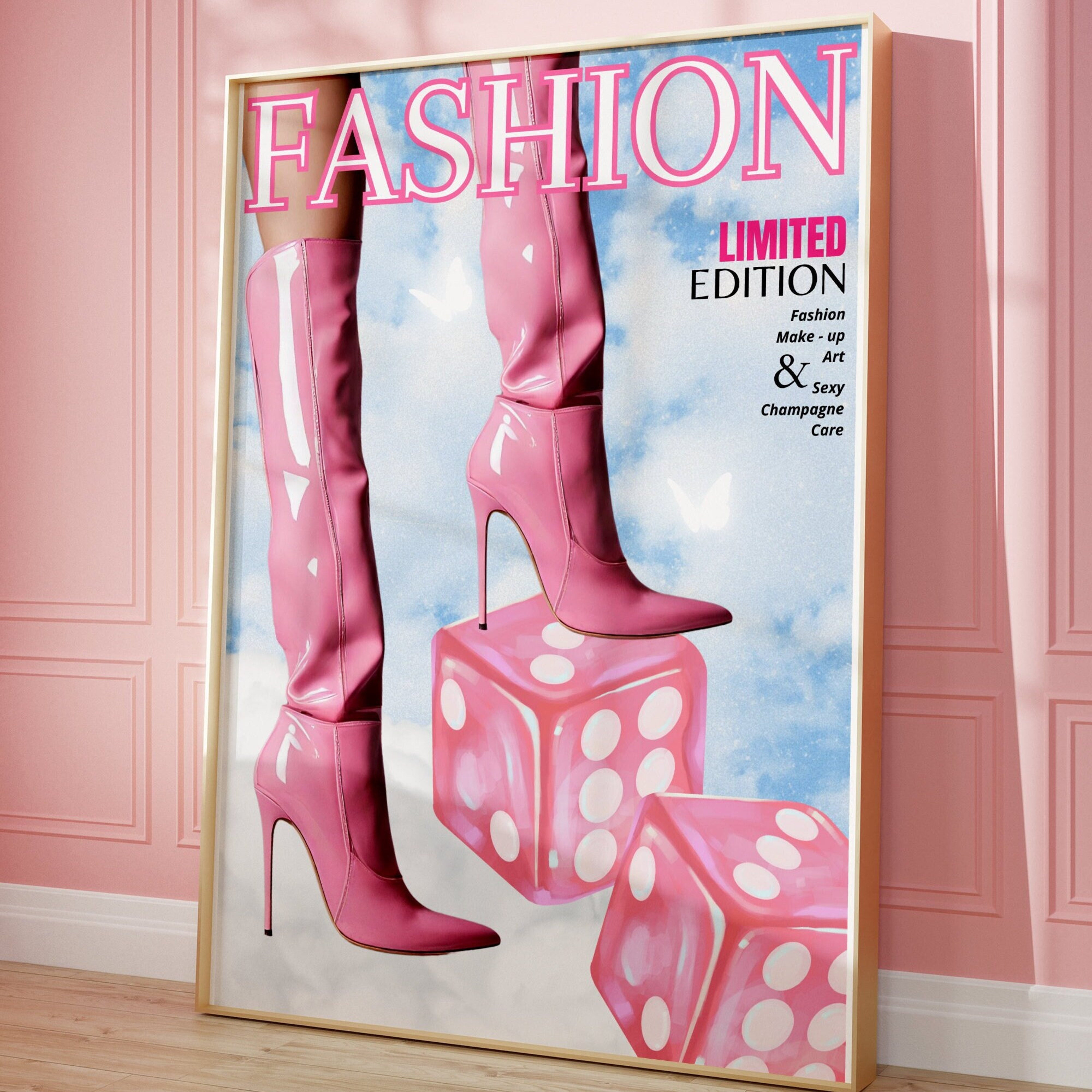 POSTER Fashion Poster Girly Wall Art Preppy Posters Pink Aesthetic Dorm ...