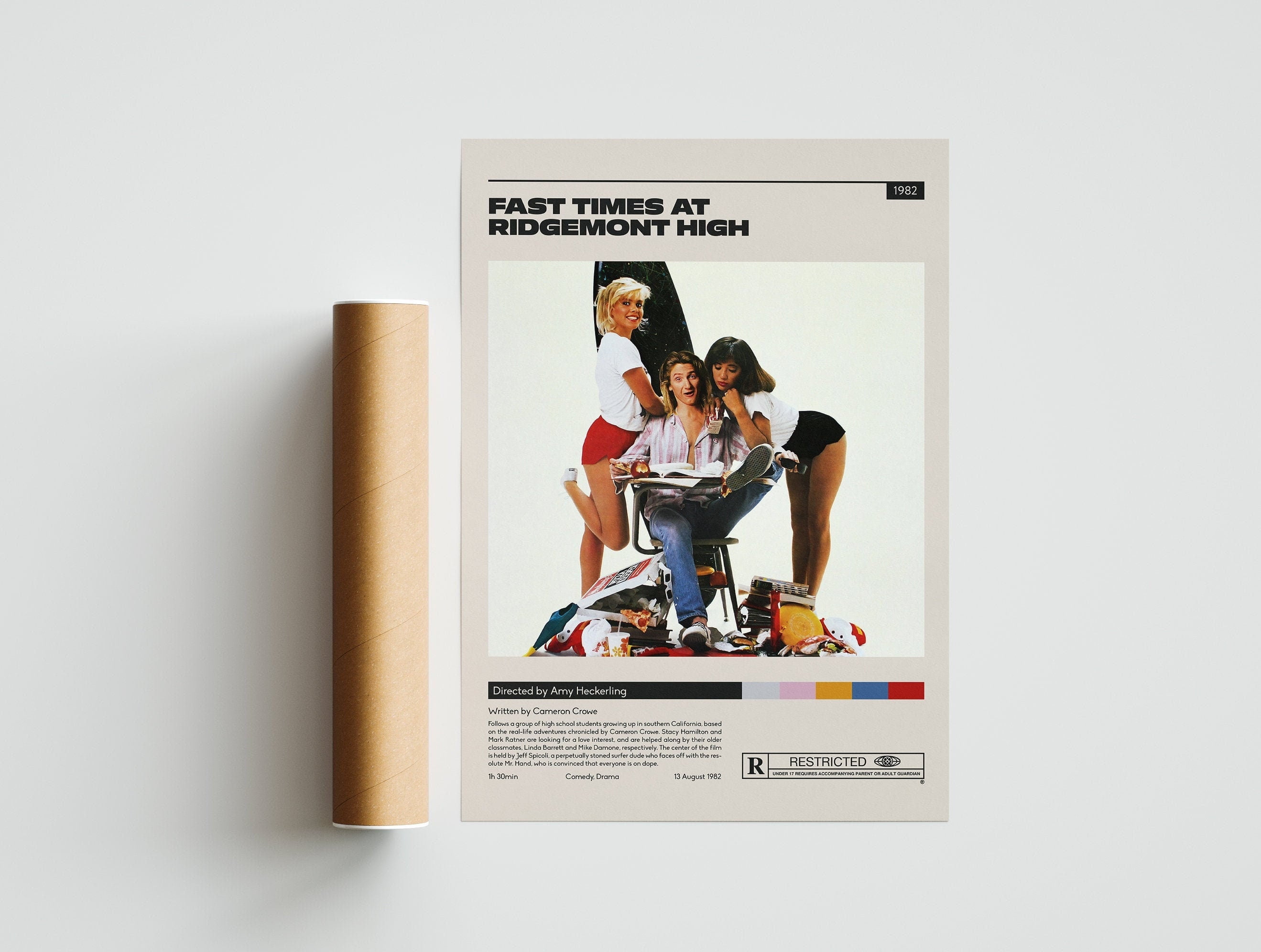 POSTER Fast Times at Ridgemont High | Amy Heckerling | Vintage Retro ...