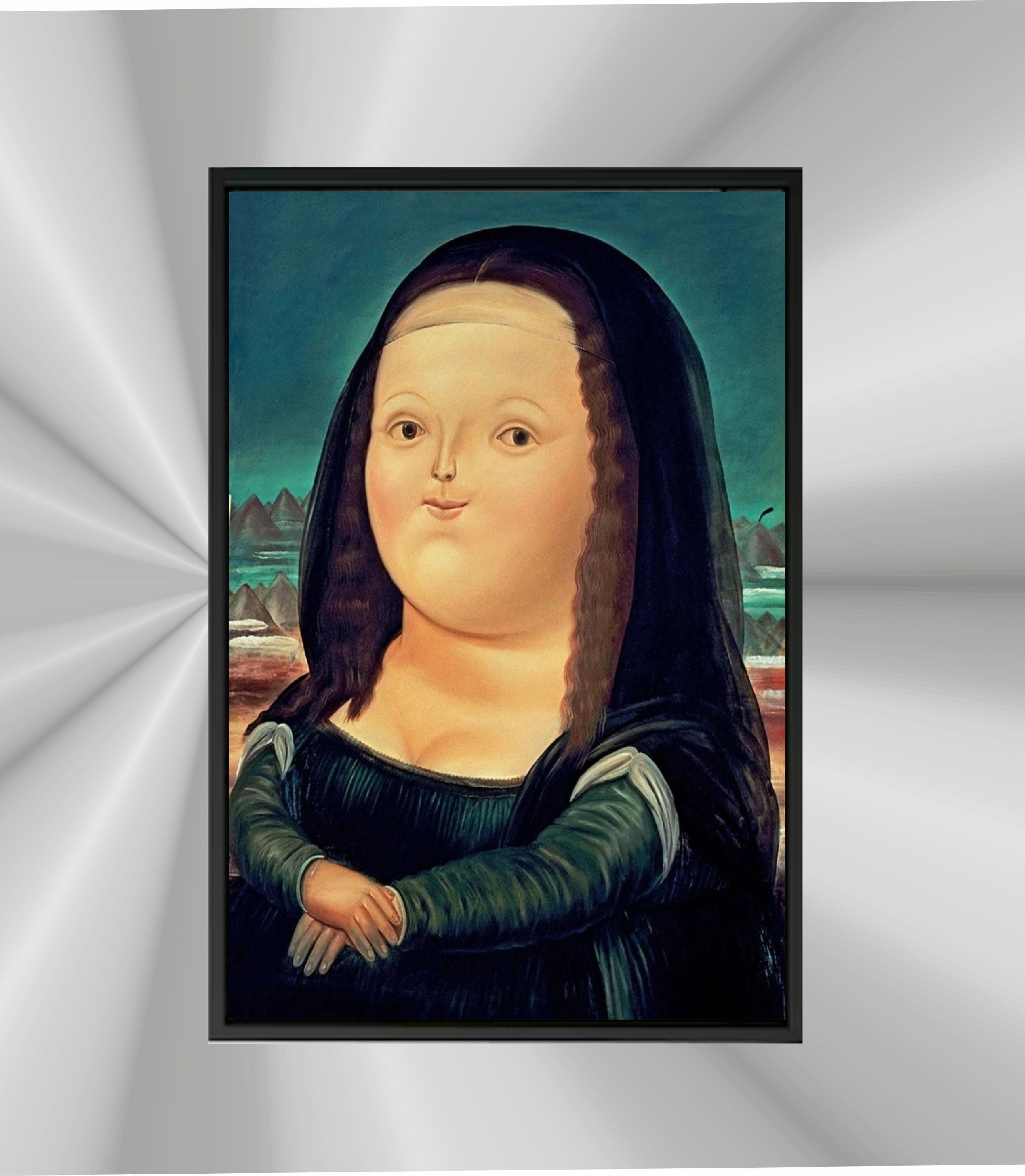 POSTER Fat Mona Lisa Print, Mona Lisa Poster art, Modern Art Print ...