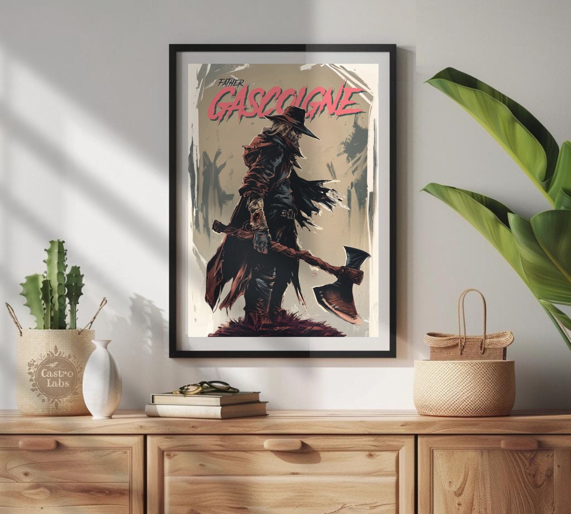 POSTER Father Gascoigne Poster, Videogame Art, Soulsborne Print ...