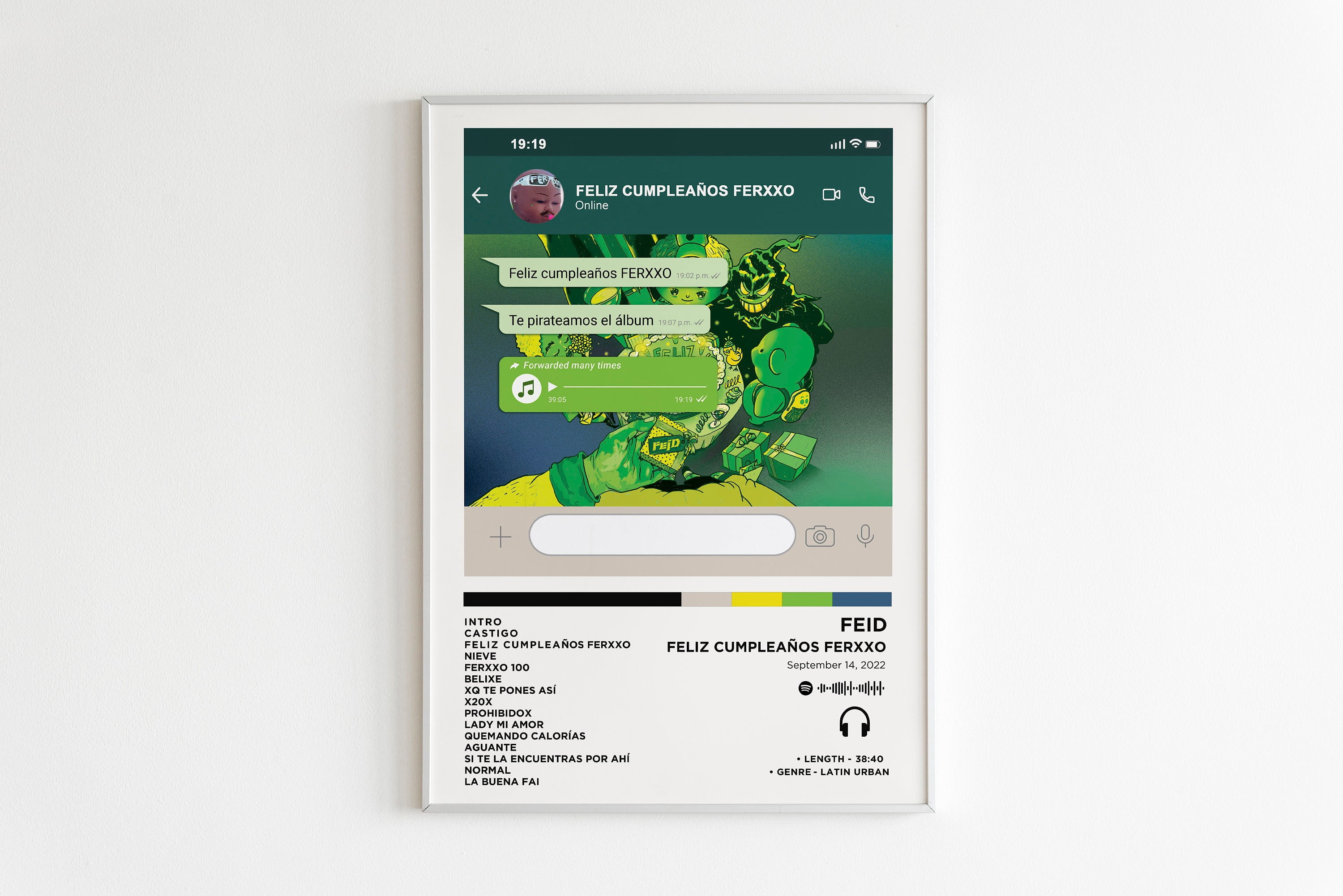 POSTER Feid - Feliz Cumpleanos Ferxxo Album Poster / Album Cover Poster ...