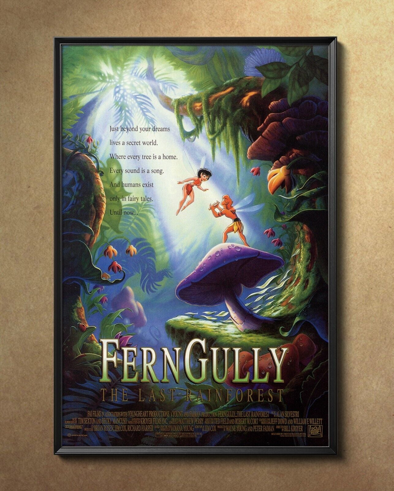 POSTER FernGully The Last Rainforest 1992 Movie Poster-16x24-UNFRAMED ...