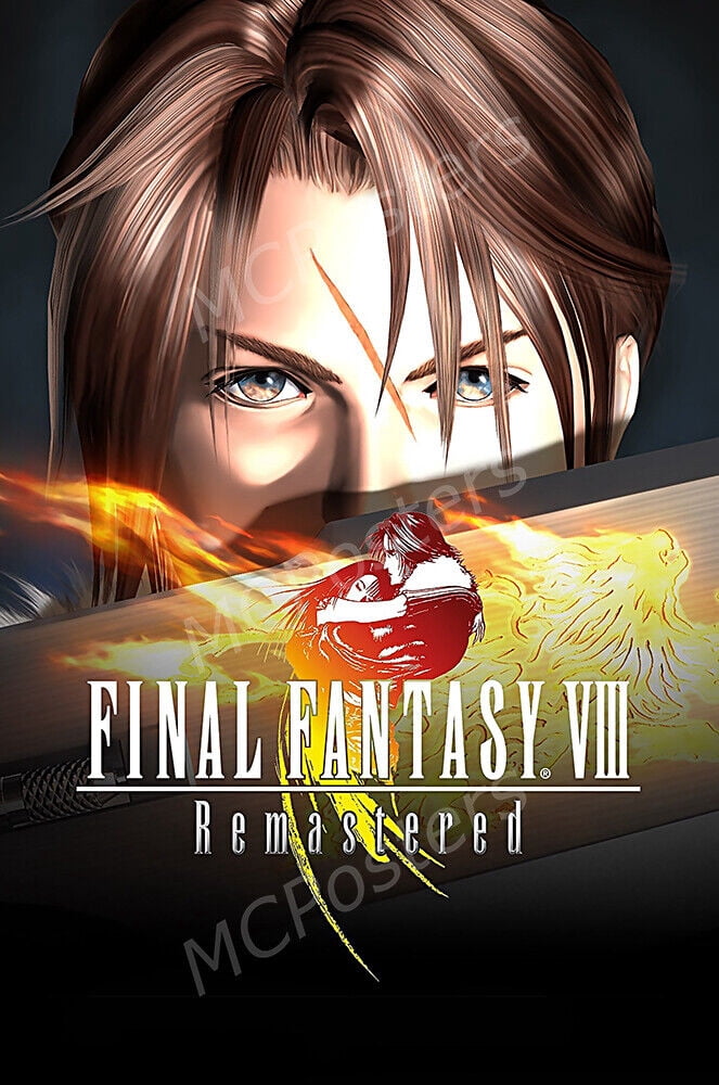 POSTER Final Fantasy VIII Remastered Original PS1 Premium POSTER MADE ...