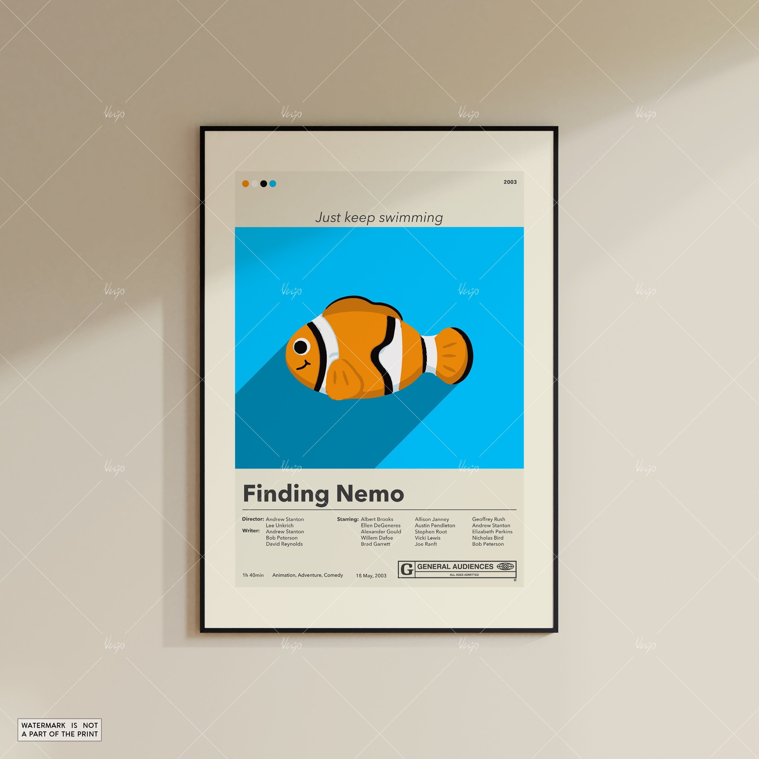POSTER Finding Nemo Poster | Andrew Stanton | Minimalist Movie Poster ...