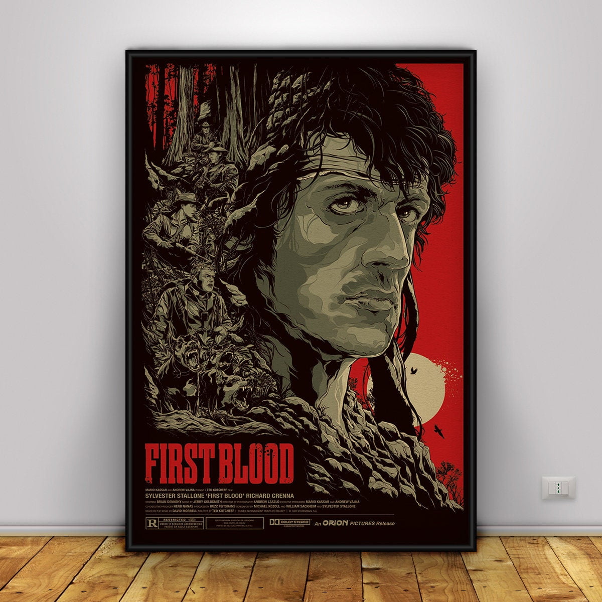 POSTER First Blood Poster | Wall Art | Wall Prints | Home Decor | Kraft ...