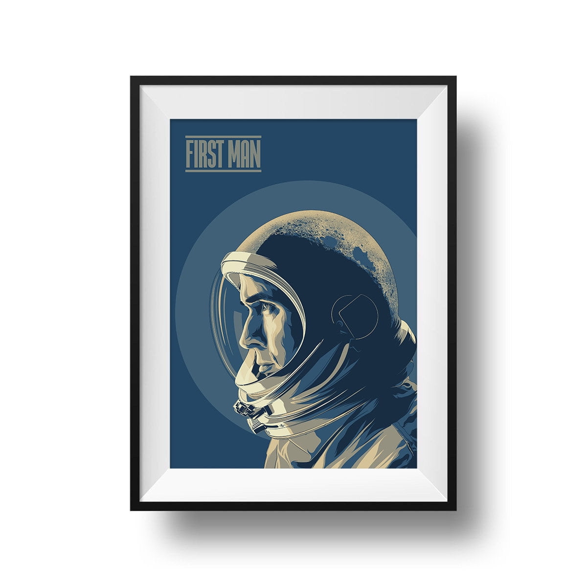 POSTER First Man - Space Astronaut Moon Landing Mission Print-UNFRAMED ...