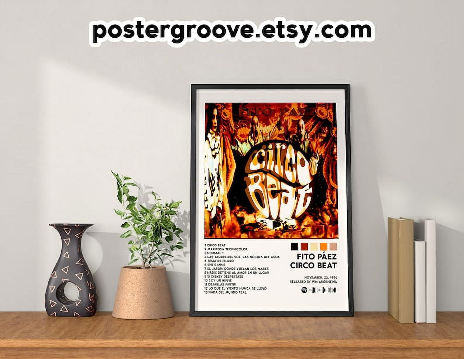 POSTER Fito PÃ¡ez / Circo Beat / Imprimible , portada del álbum, poster-UNFRAMED - Walmart.com