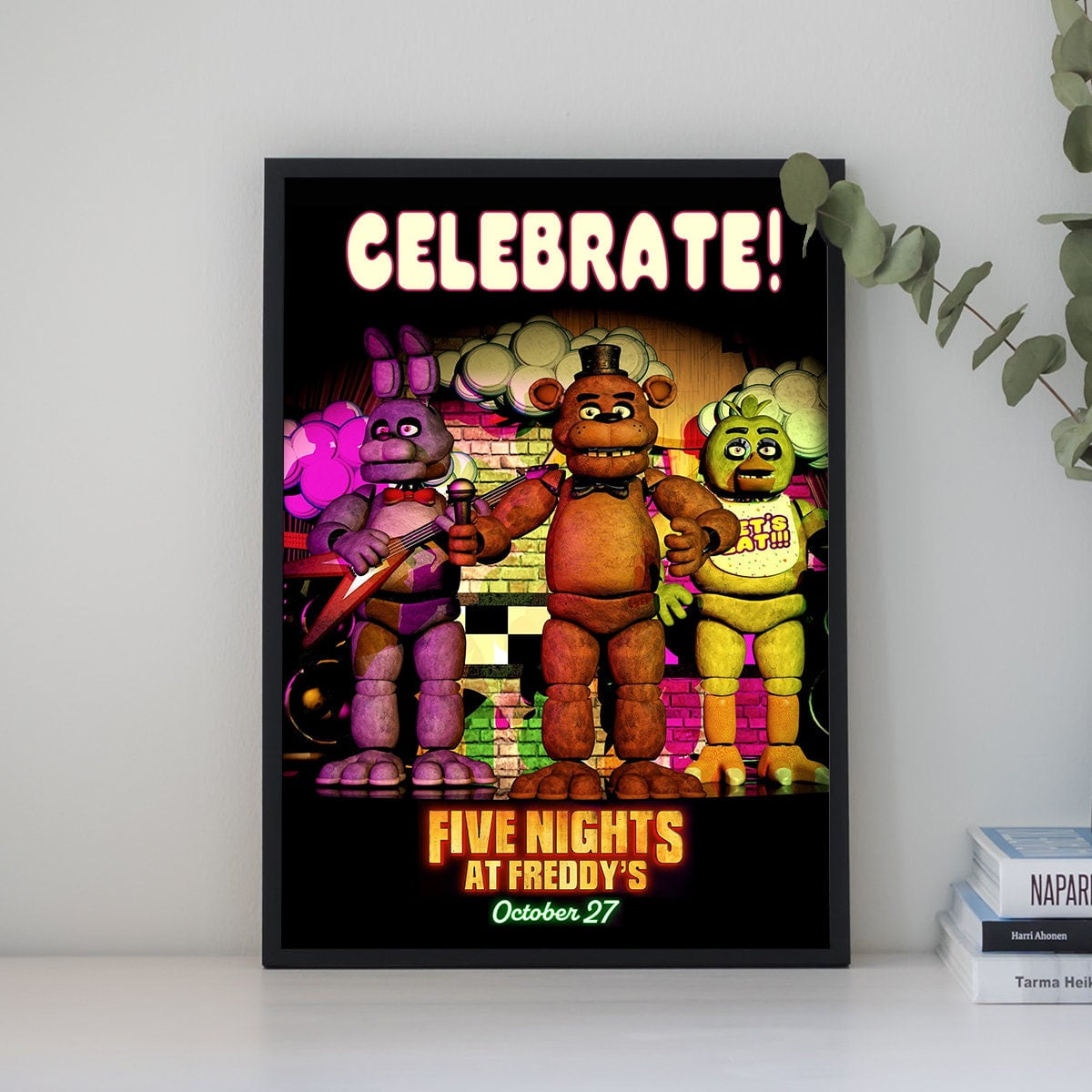 POSTER Five Nights At Freddy's Movie Poster | Vintage Retro Art Print ...