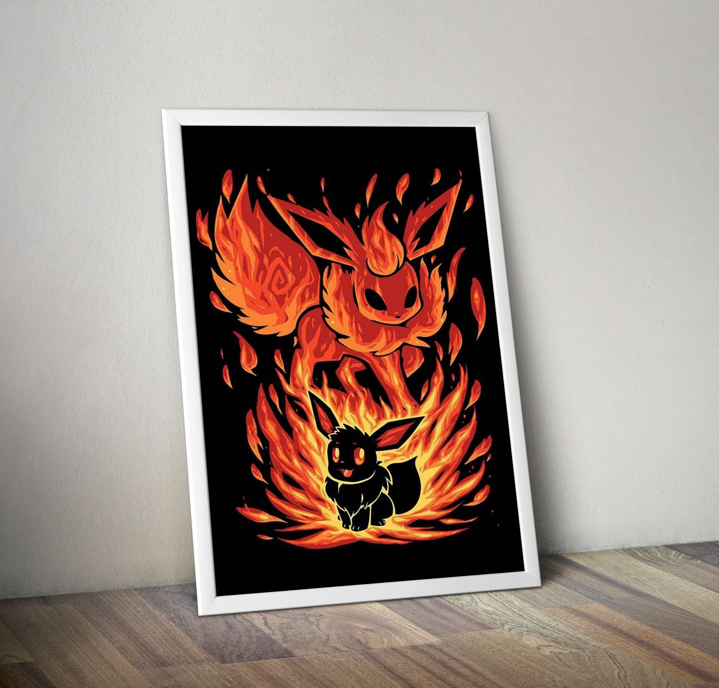 POSTER Flareon Eeveelution Poster Umbreon Poster Sylveon Poster Espeon ...