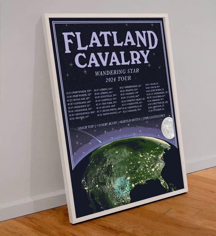 POSTER Flatland Cavalry Wandering Star Tour 2024 Poster-24x36-UNFRAMED - Walmart.com