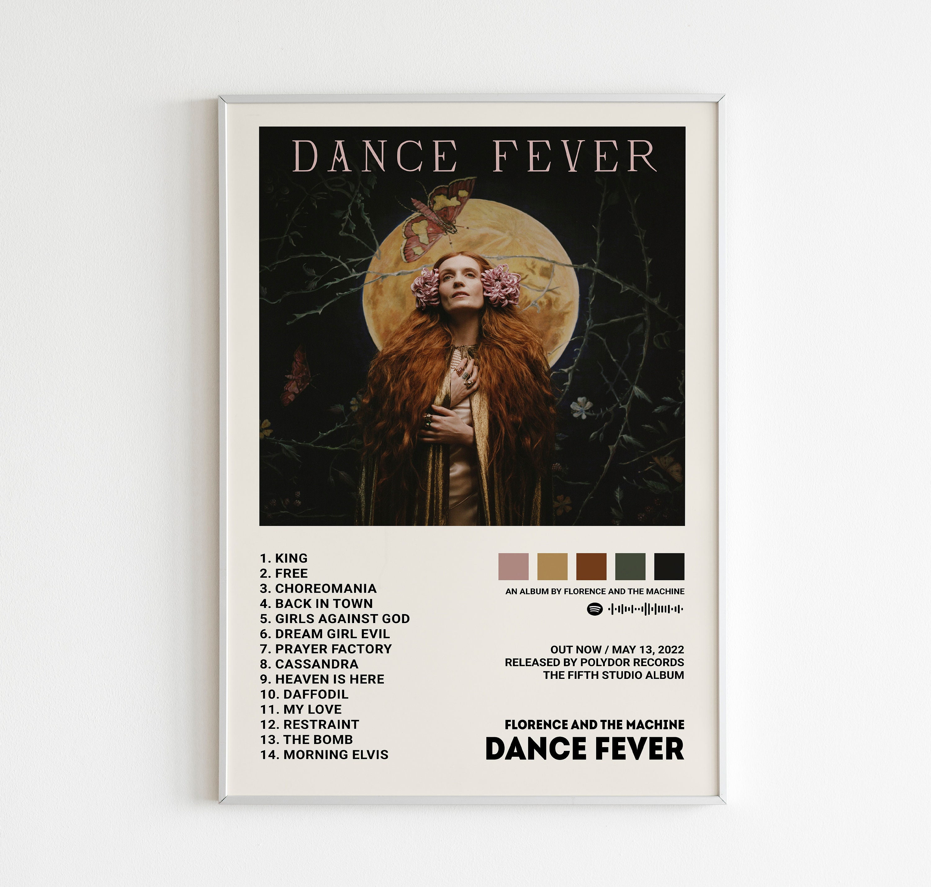 POSTER Florence And The Machine Poster, Dance Fever Album Poster, Album ...