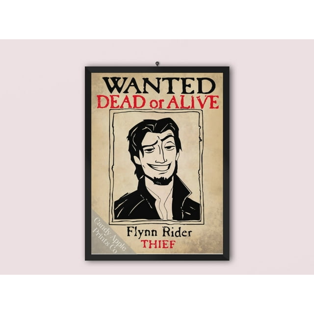 POSTER Flynn Rider Wanted Poster - Tangled Movie Poster, Tangled Movie ...