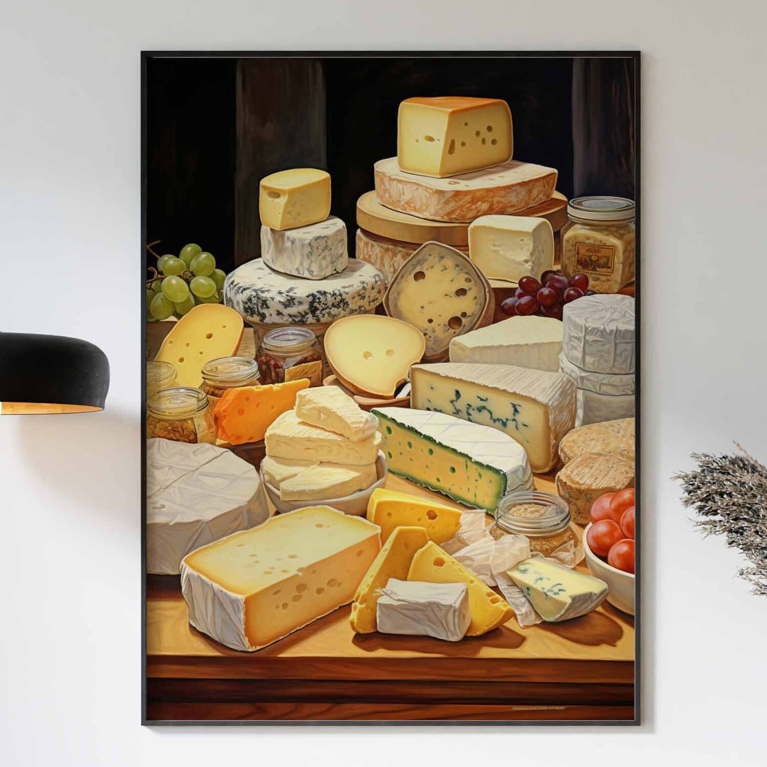 POSTER Food Print, Cheese Print, Kitchen Decor, Vintage Kitchen Art ...