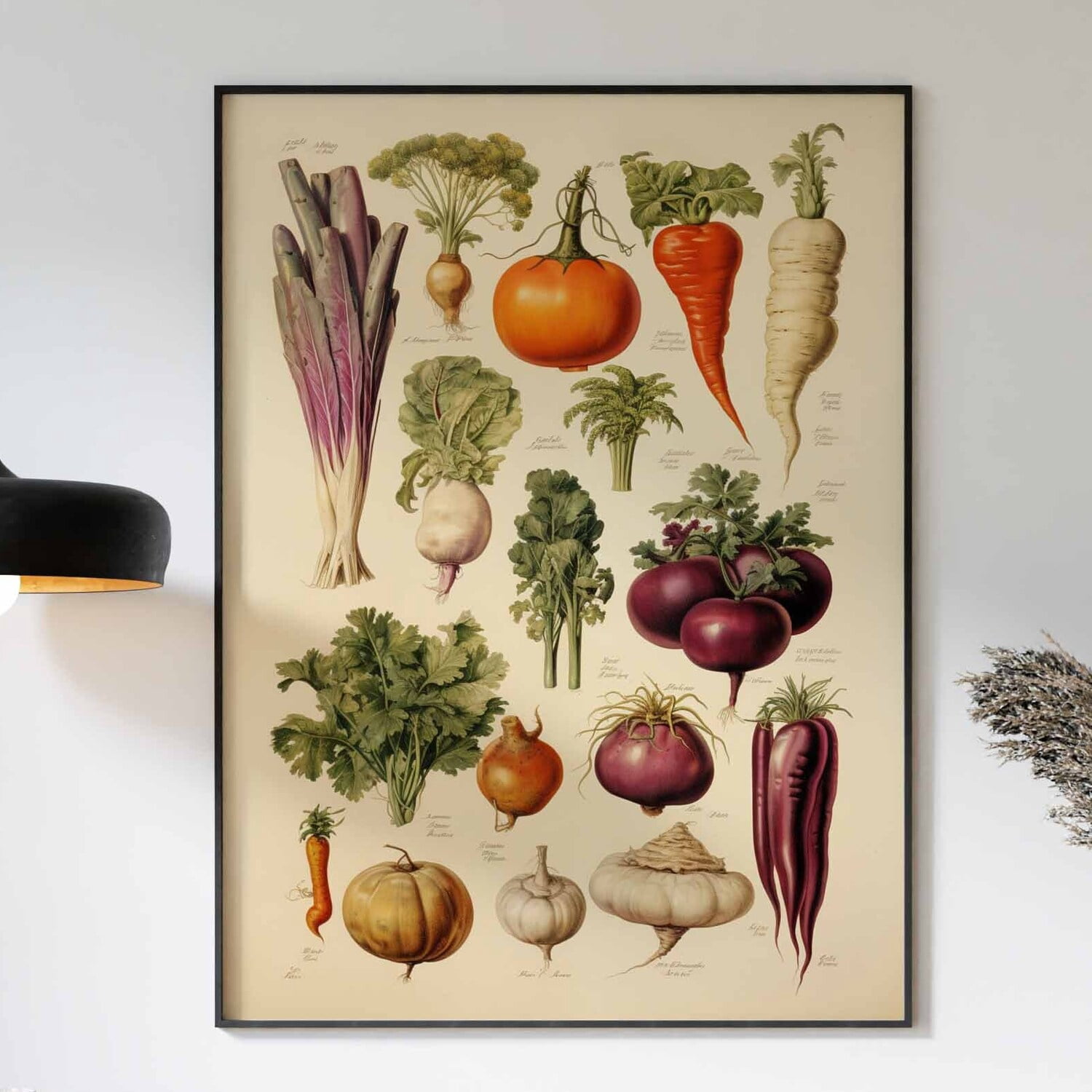 POSTER Food Print, Vegetables Print, Kitchen Decor, Vintage Kitchen Art ...