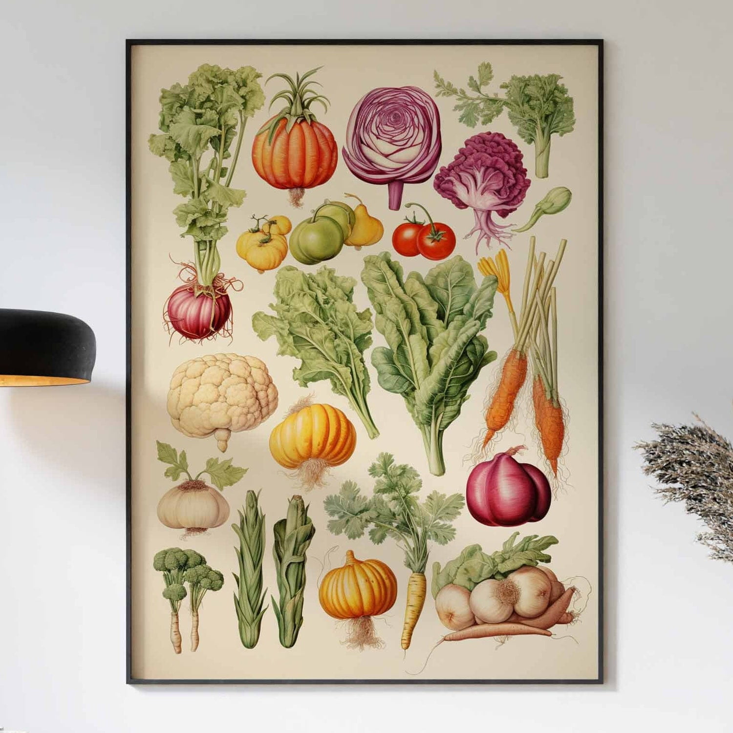 POSTER Food Print, Vegetables Print, Kitchen Decor, Vintage Kitchen Art ...