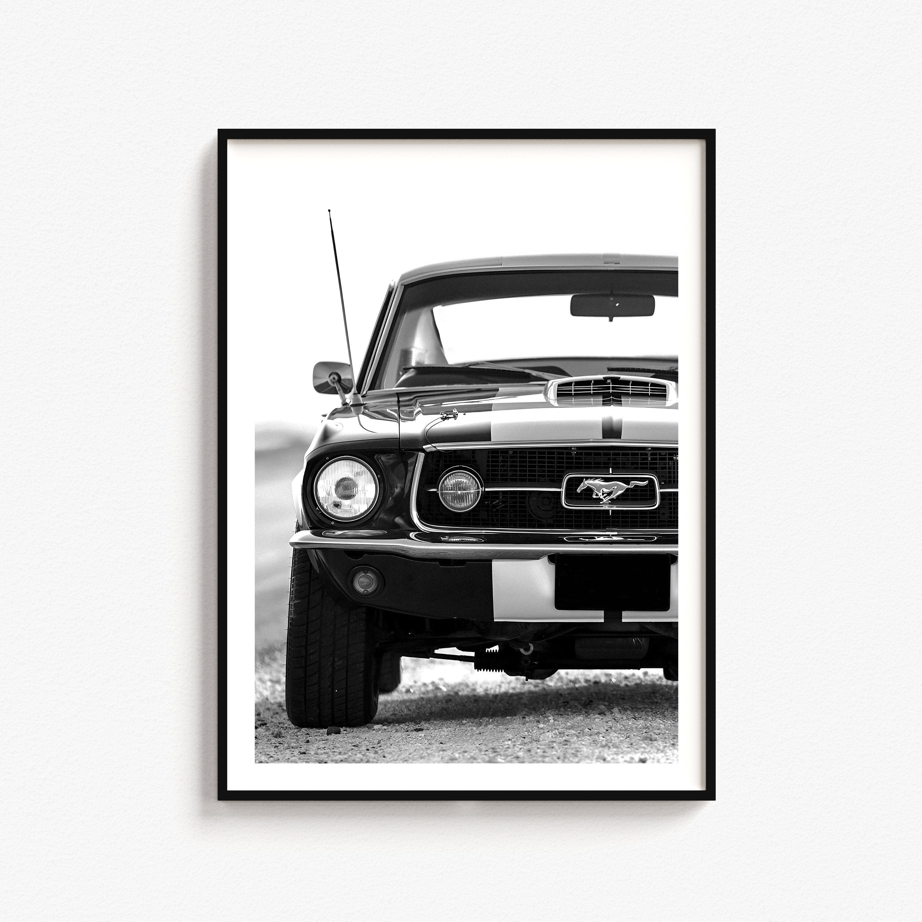 Poster Ford Mustang Poster , Vintage Car Poster , Mustang Poster ...
