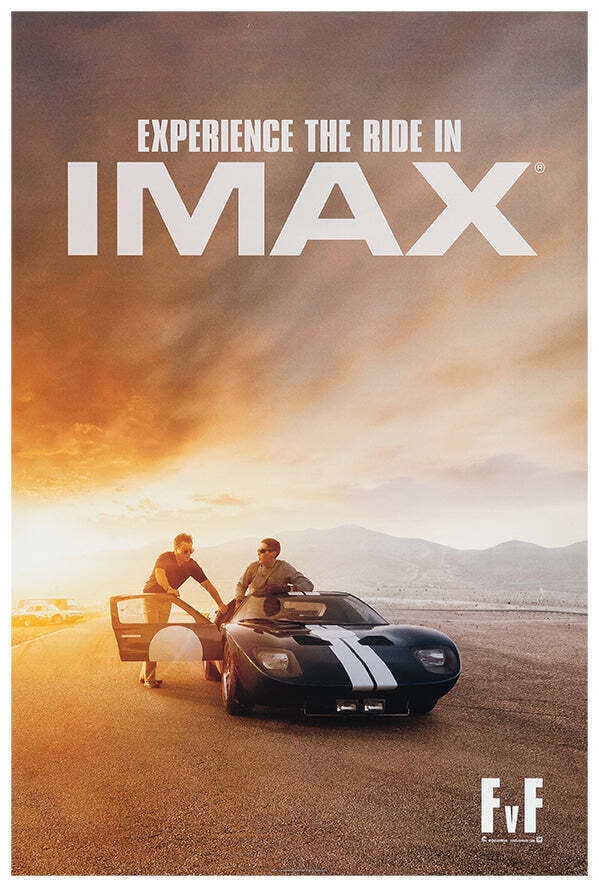 POSTER Ford vs Ferrari - IMAX - Racing Movie Poster-24x36-UNFRAMED ...