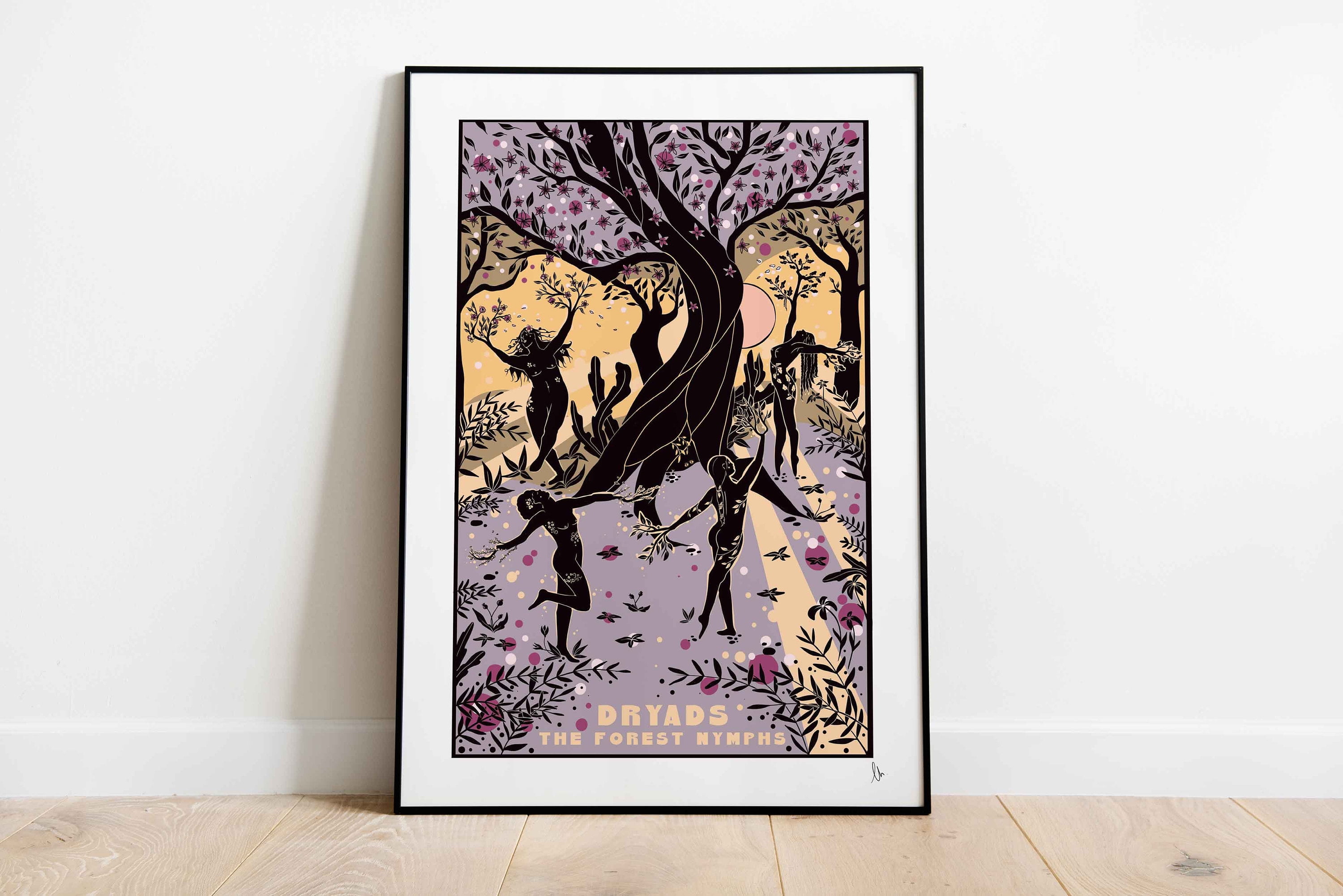POSTER Forest Nymphs, Dryads: Greek Mythology Print, Oak Tree Nymphs ...