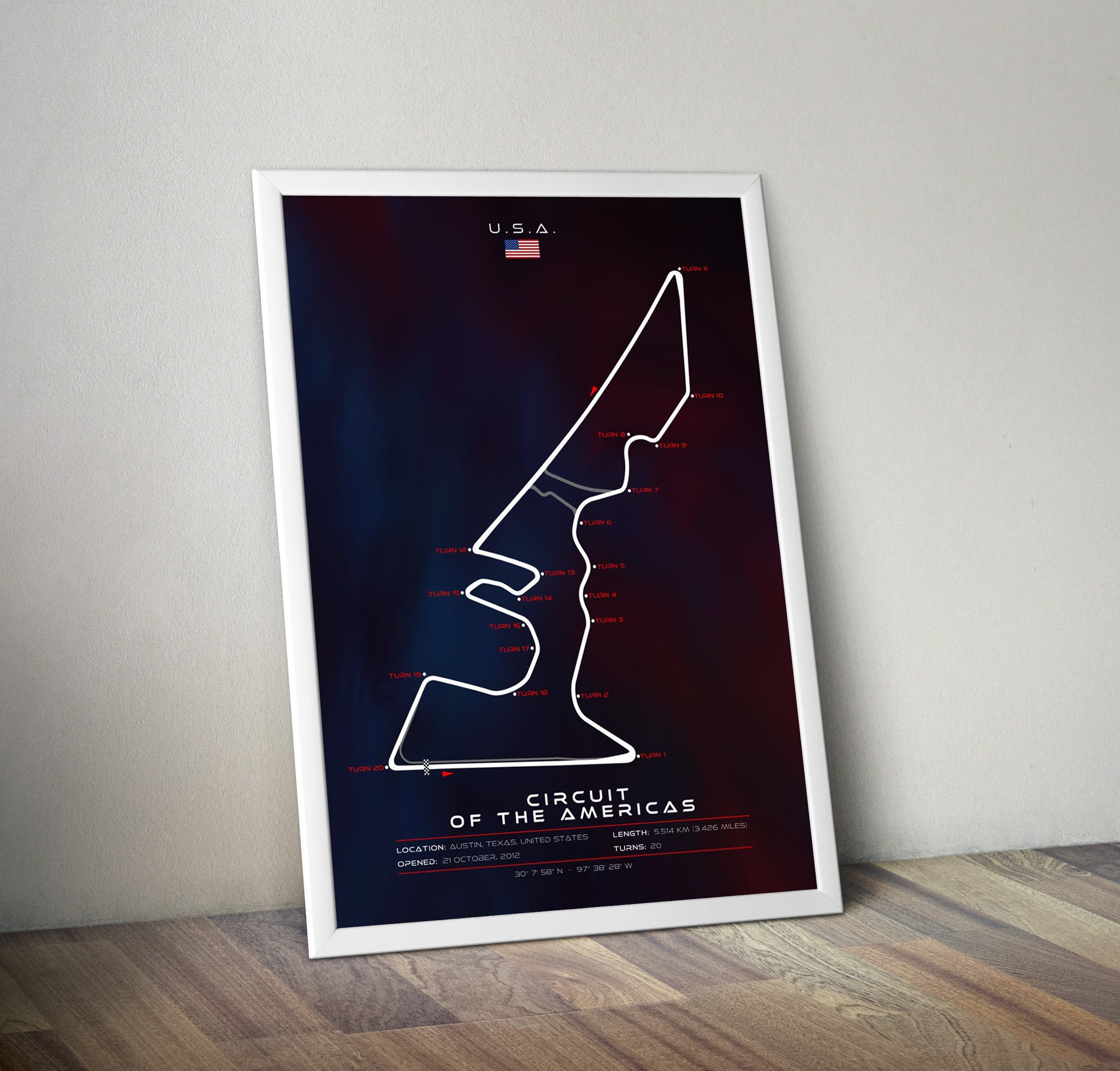 POSTER Formula 1 Circuit of the Americas Poster F1 Poster F1 circuit ...