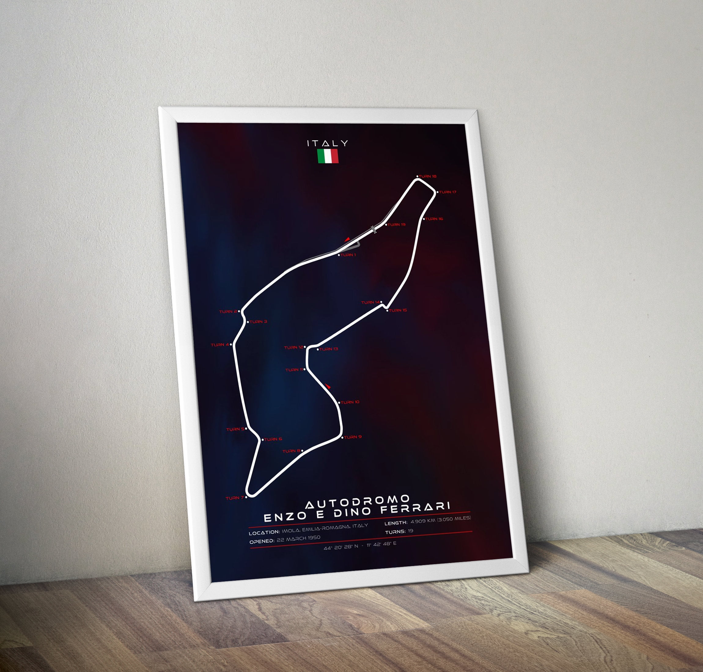 POSTER Formula 1 Enzo e Dino Ferrari Circuit Poster F1 Poster F1 ...