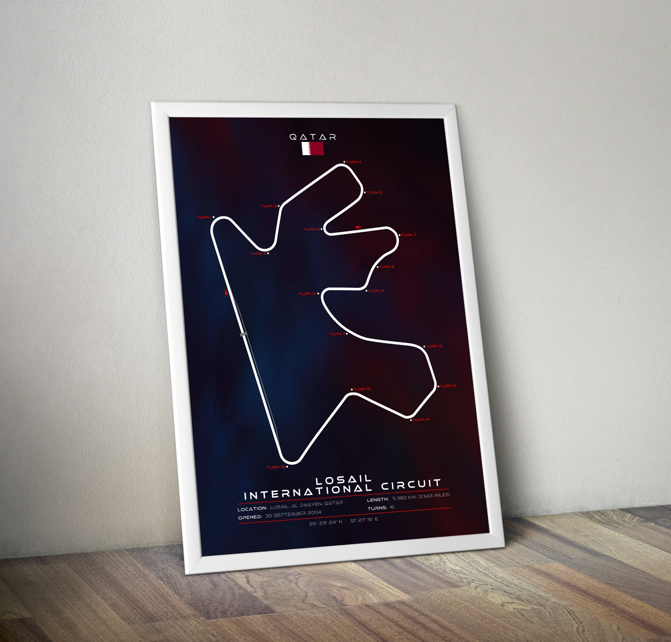 POSTER Formula 1 Losail International Circuit Poster F1 Poster F1 ...