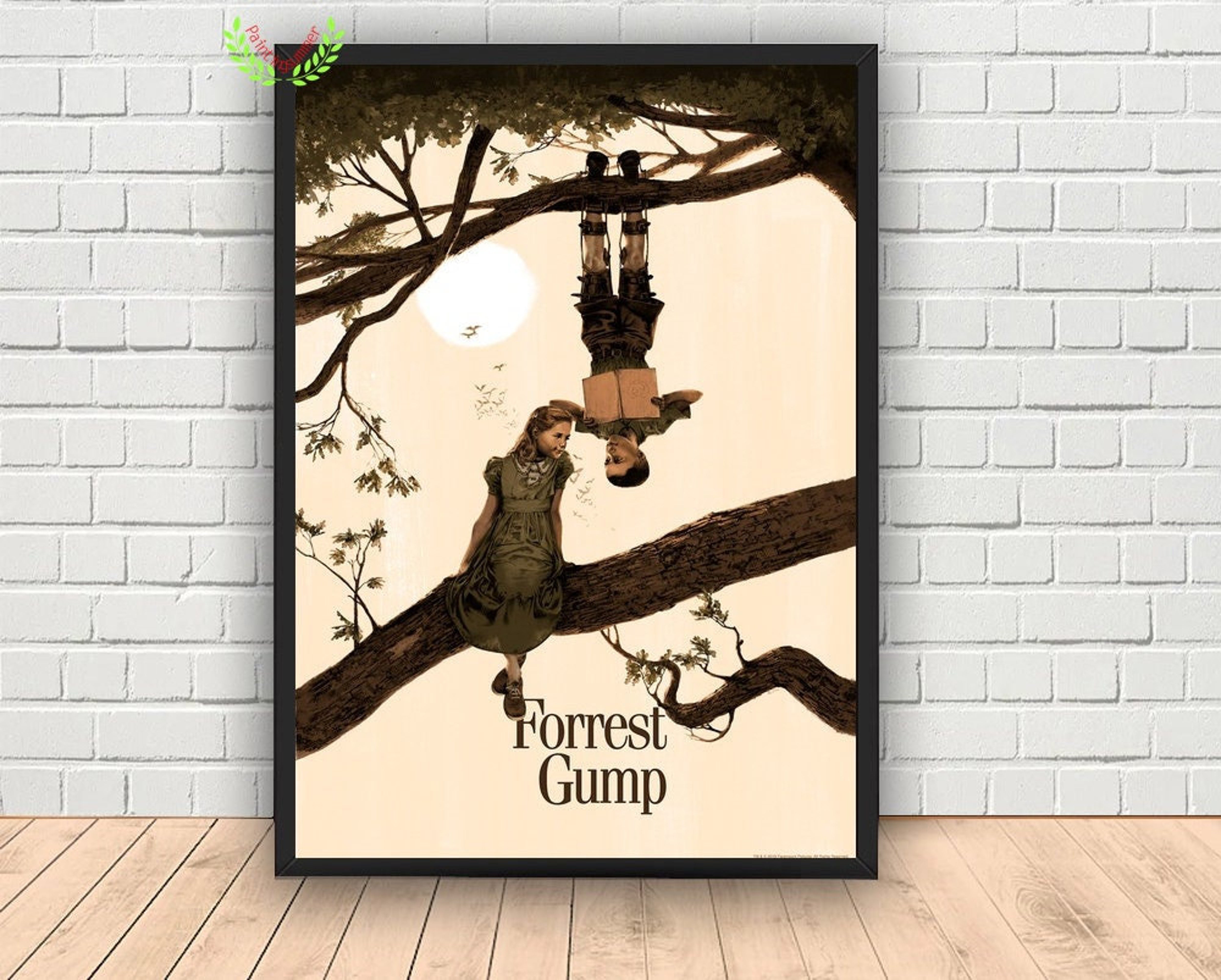 POSTER Forrest Gump Movie Poster,Wall Art Decor,Art Print,Famaliy Home ...