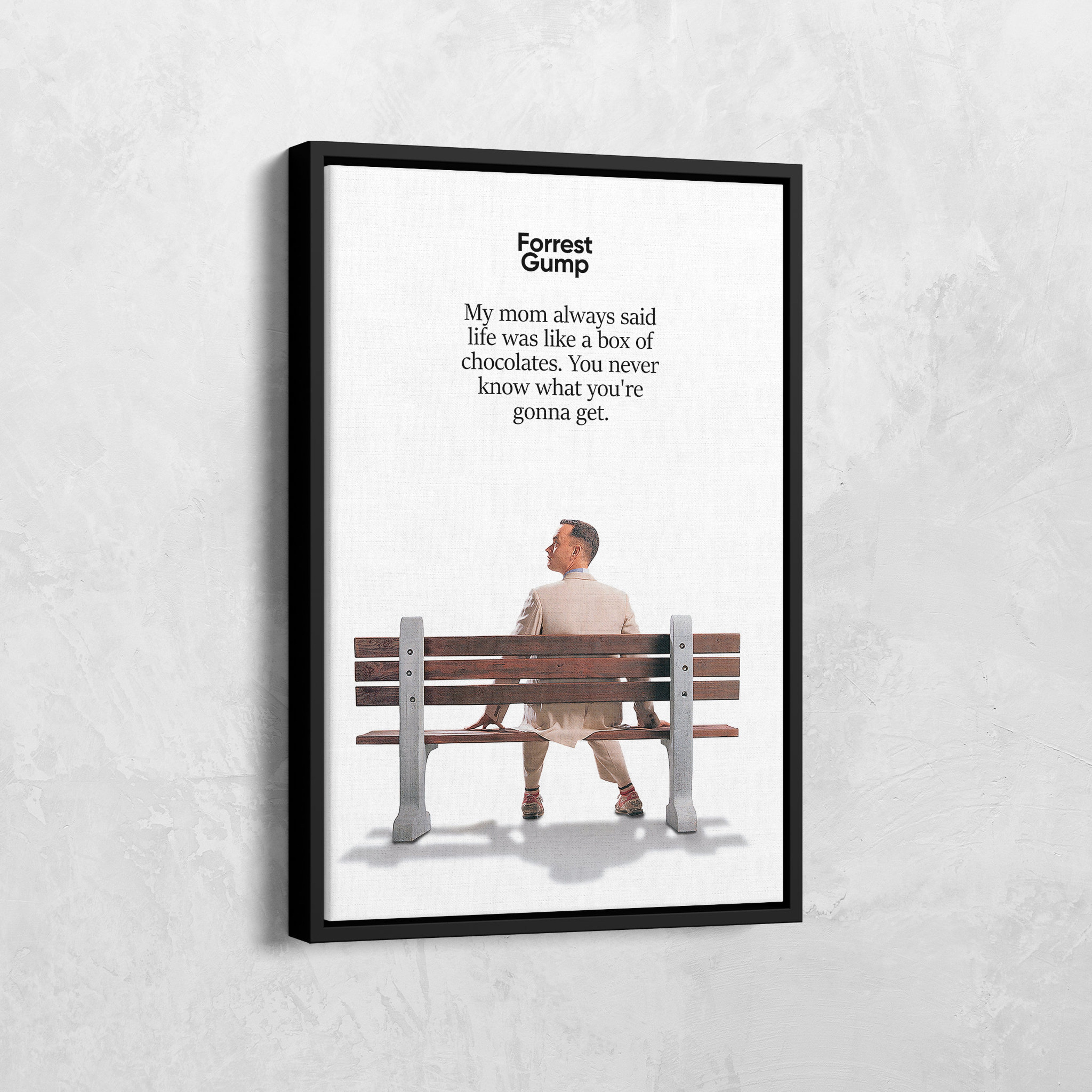 POSTER Forrest Gump Poster, Retro Movie Print, Forrest Gump Movie, Tom ...