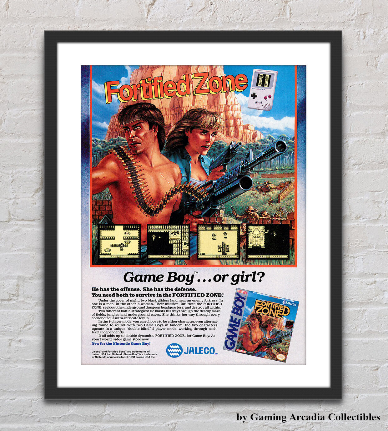 POSTER Fortified Zone Nintendo Game Boy GB Poster-8x12-UNFRAMED - Walmart.com