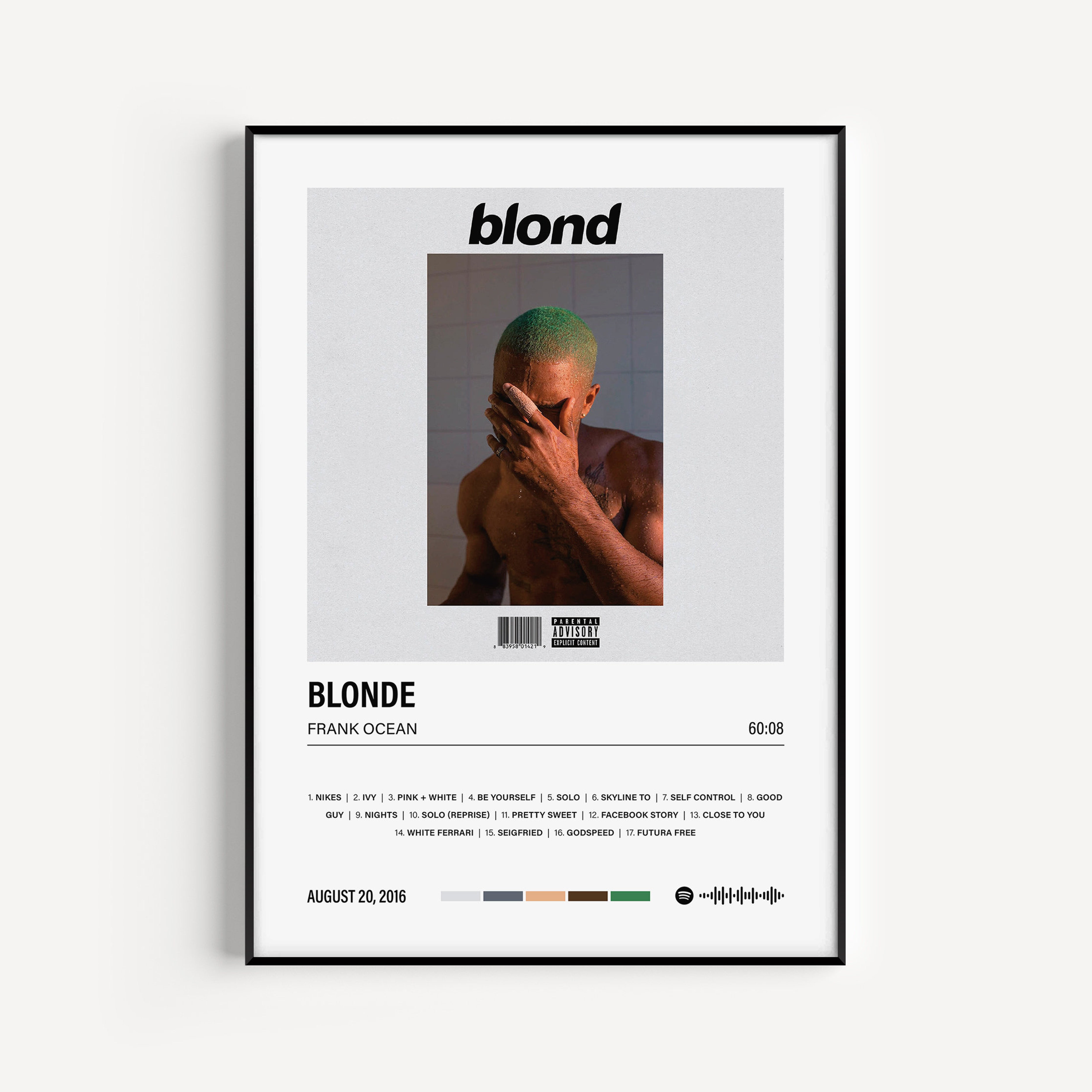 Poster Frank Ocean Blonde Blonde Tracklist Frank Ocean Album