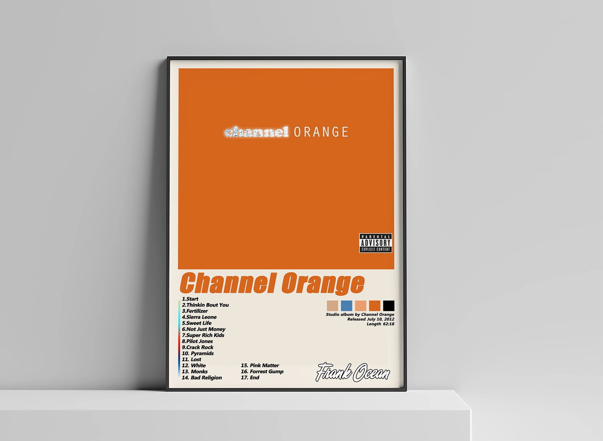 POSTER Frank Ocean - Channel Orange Album Cover Poster | Wall Art ...