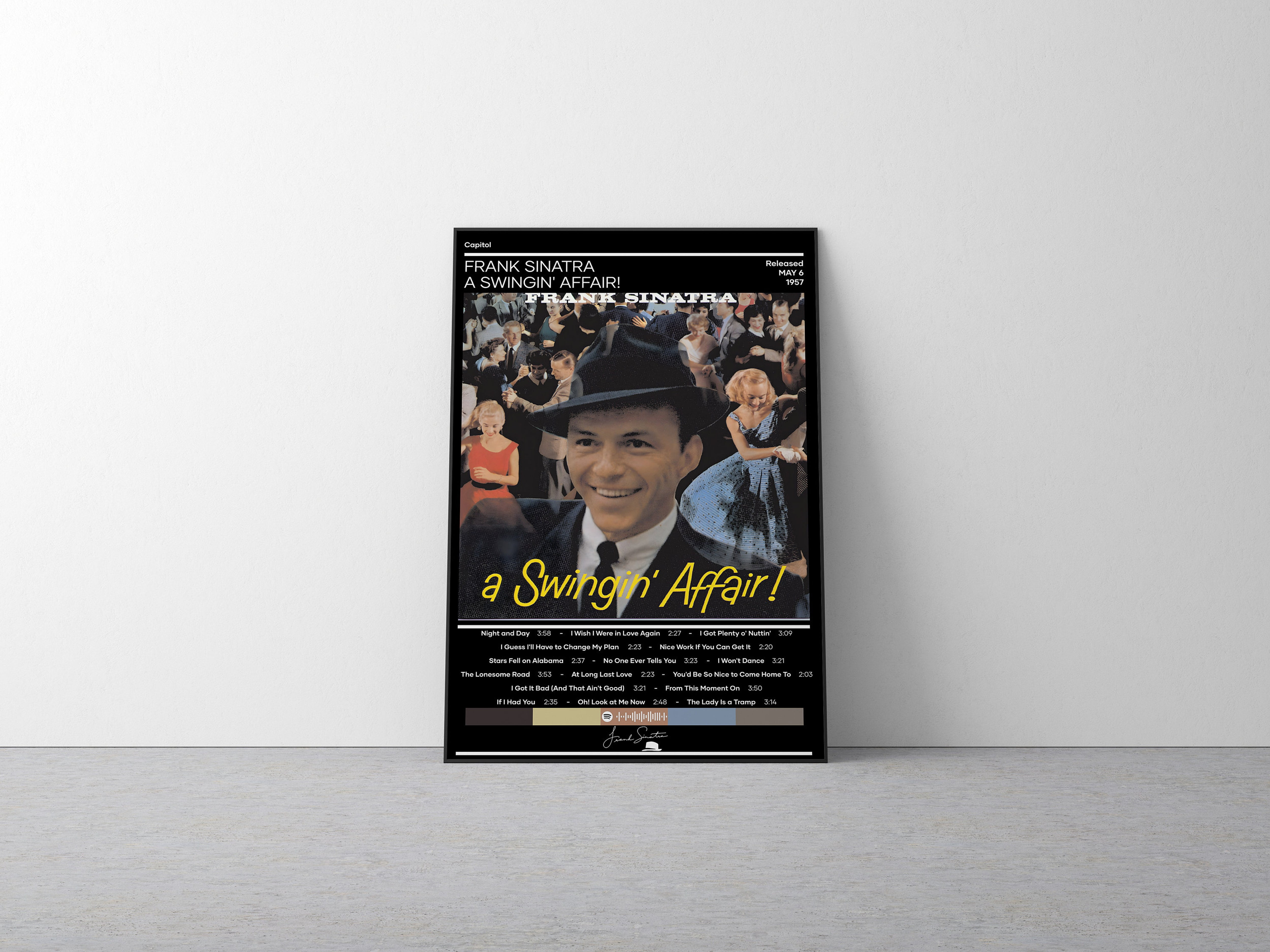 POSTER Frank Sinatra Poster | A Swingin' Affair! Poster | Jazz Music ...