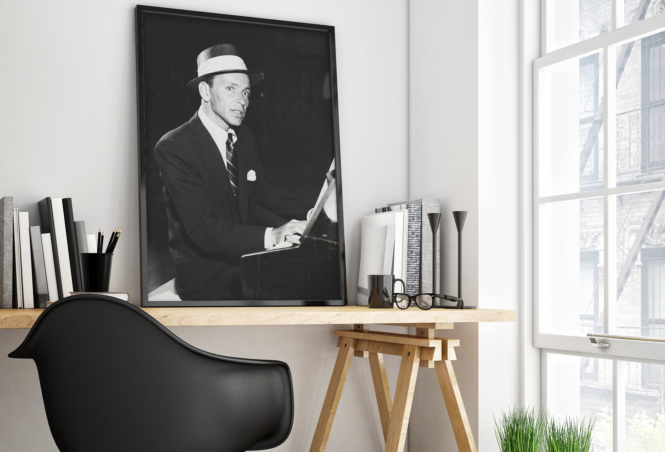 POSTER Frank Sinatra Poster, Black And White, Old Hollywood, Frank ...