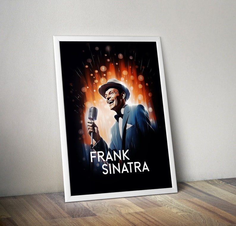 POSTER Frank Sinatra Poster Print | Artist Illustration Poster | Artist ...