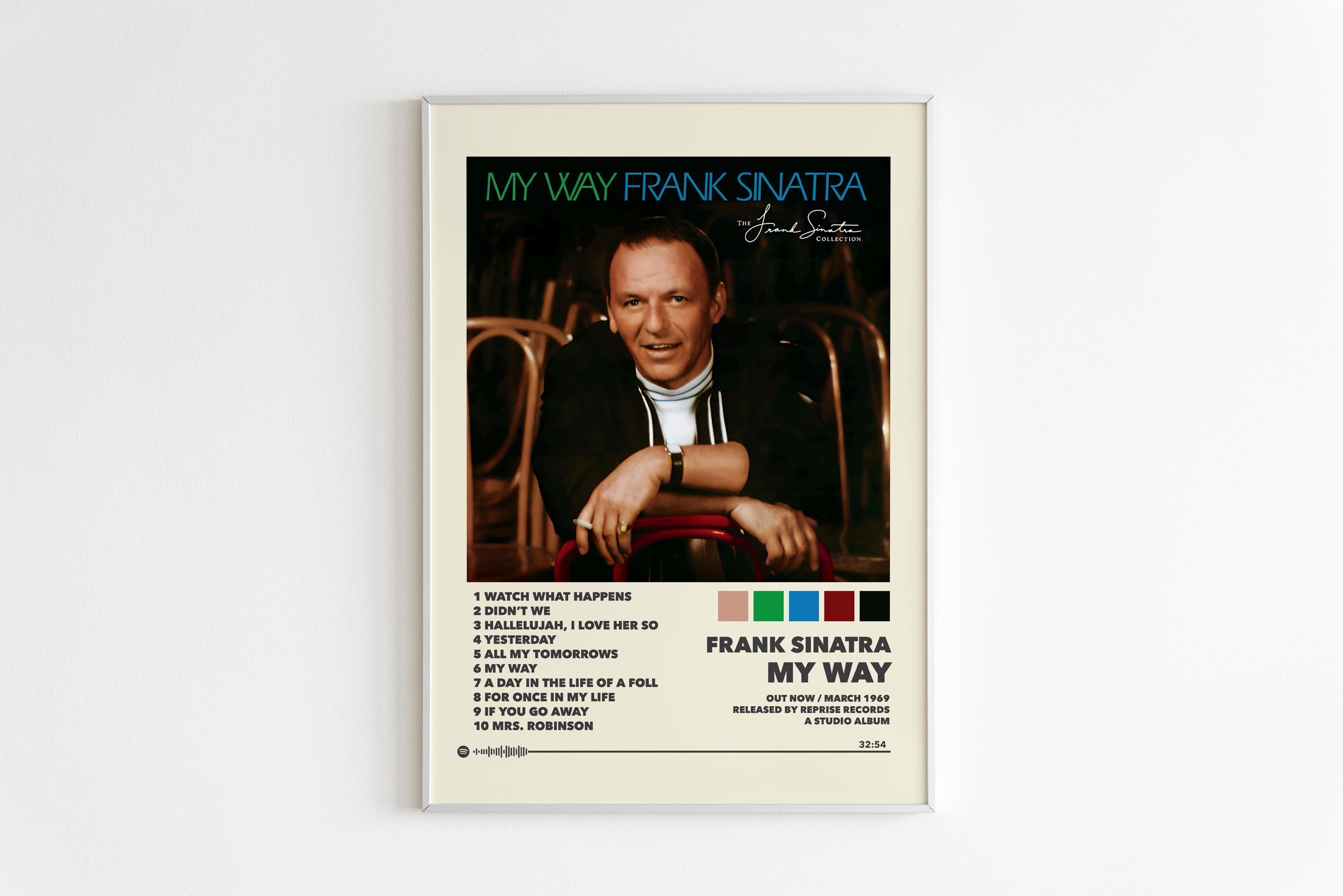 POSTER Frank Sinatra Posters / My Way Poster / Album Cover Poster ...